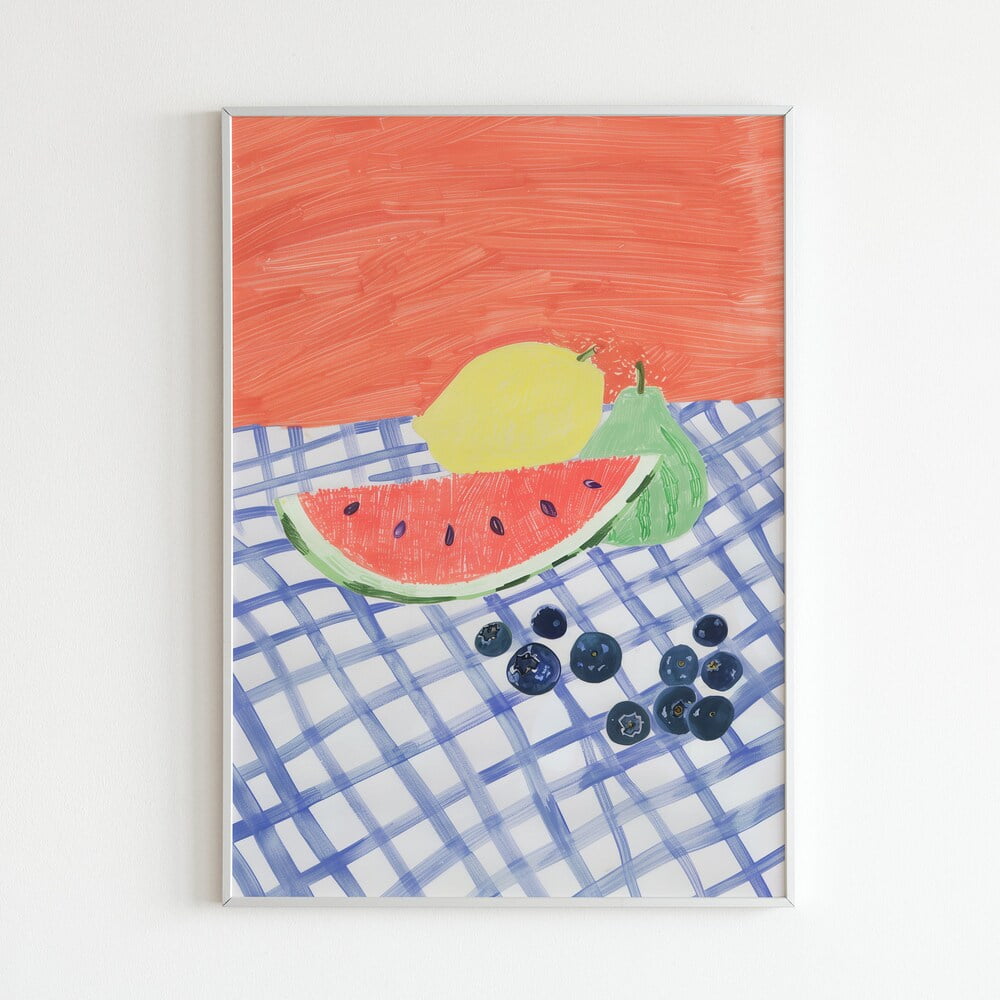 Lemon Blueberry Print, Henri Matisse Fruit Still Life, Watermelon ...