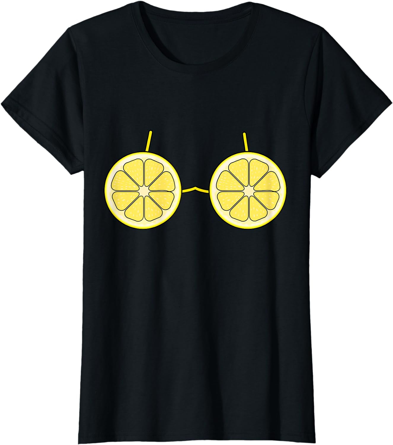 Lemon Bra Costume Cute Easy Fruit Halloween Gift T-Shirt for Women ...