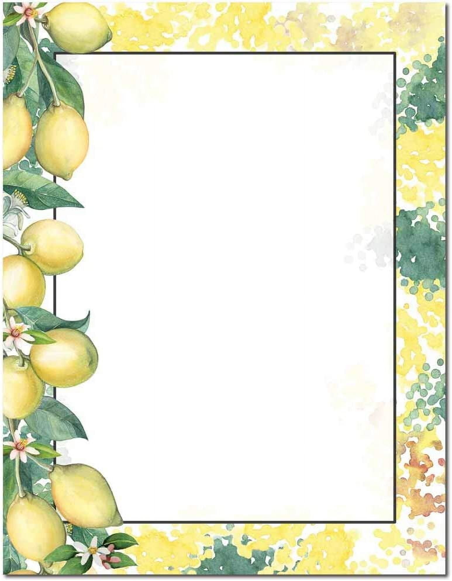 Lemon Branch Letterhead Laser & Inkjet Printer Paper (100 Pack ...