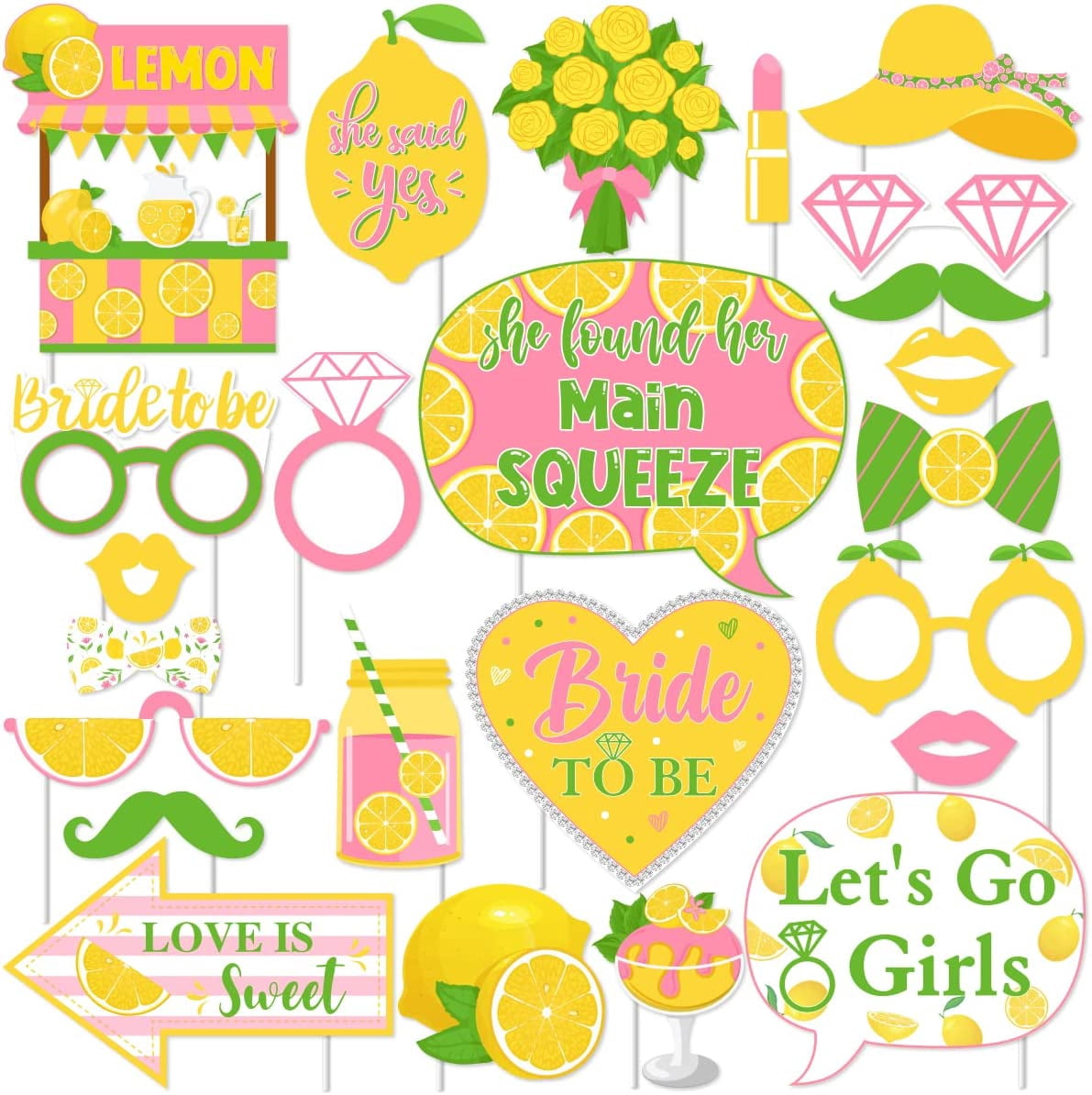 Lemon Bridal Shower Decorations She Found Her Main Squeeze Photo Booth ...