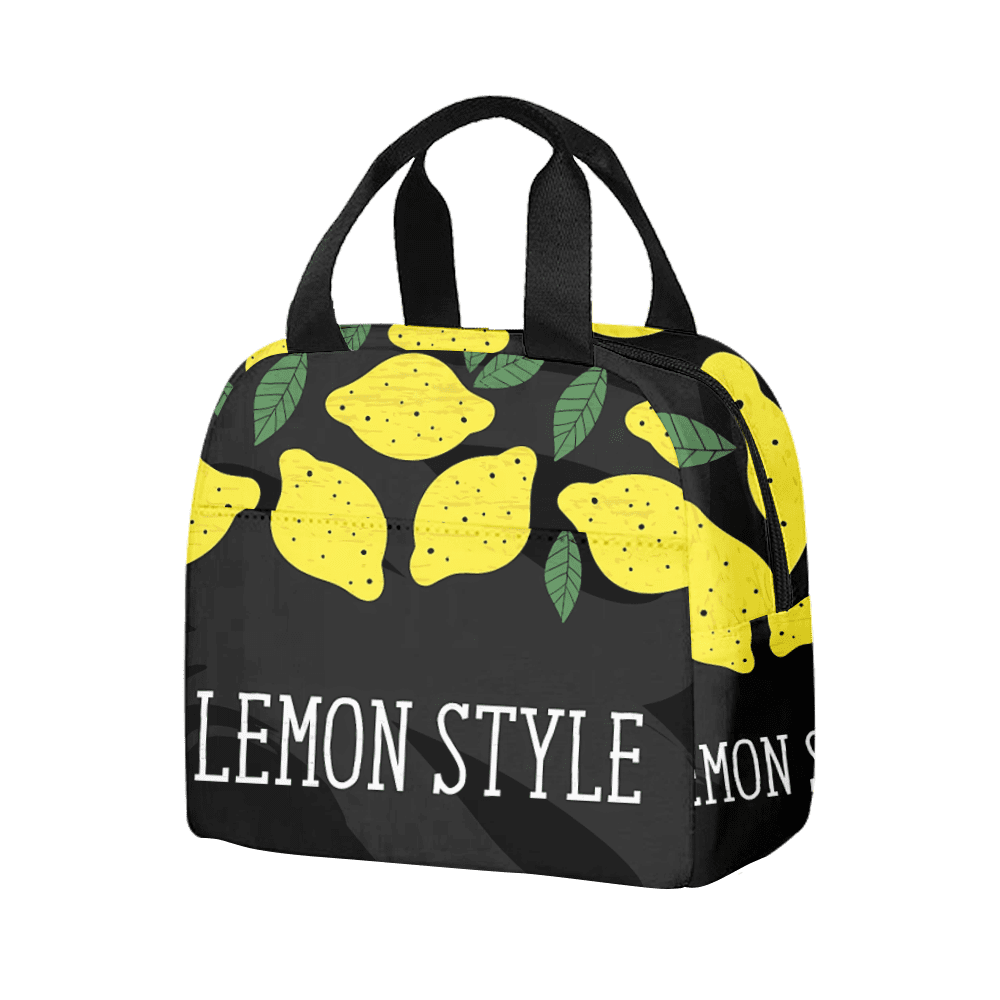 Lemon Children Lunch Bag Modern Reusable Cute Pattern Camping Bagpack ...