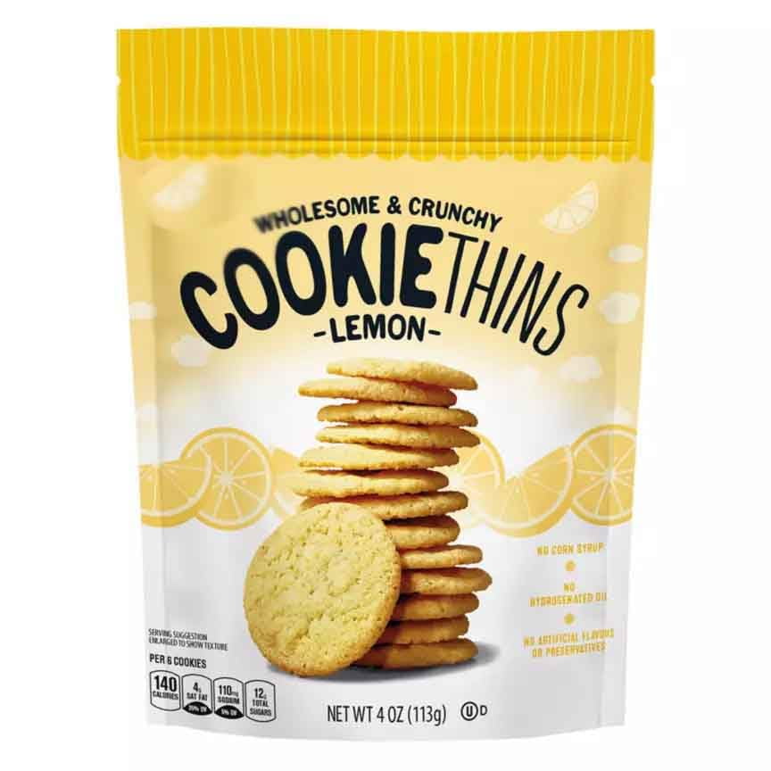 Lemon Cookies Thins, SCH4 Crunchy Snack Snacking Food Dessert Gift ...