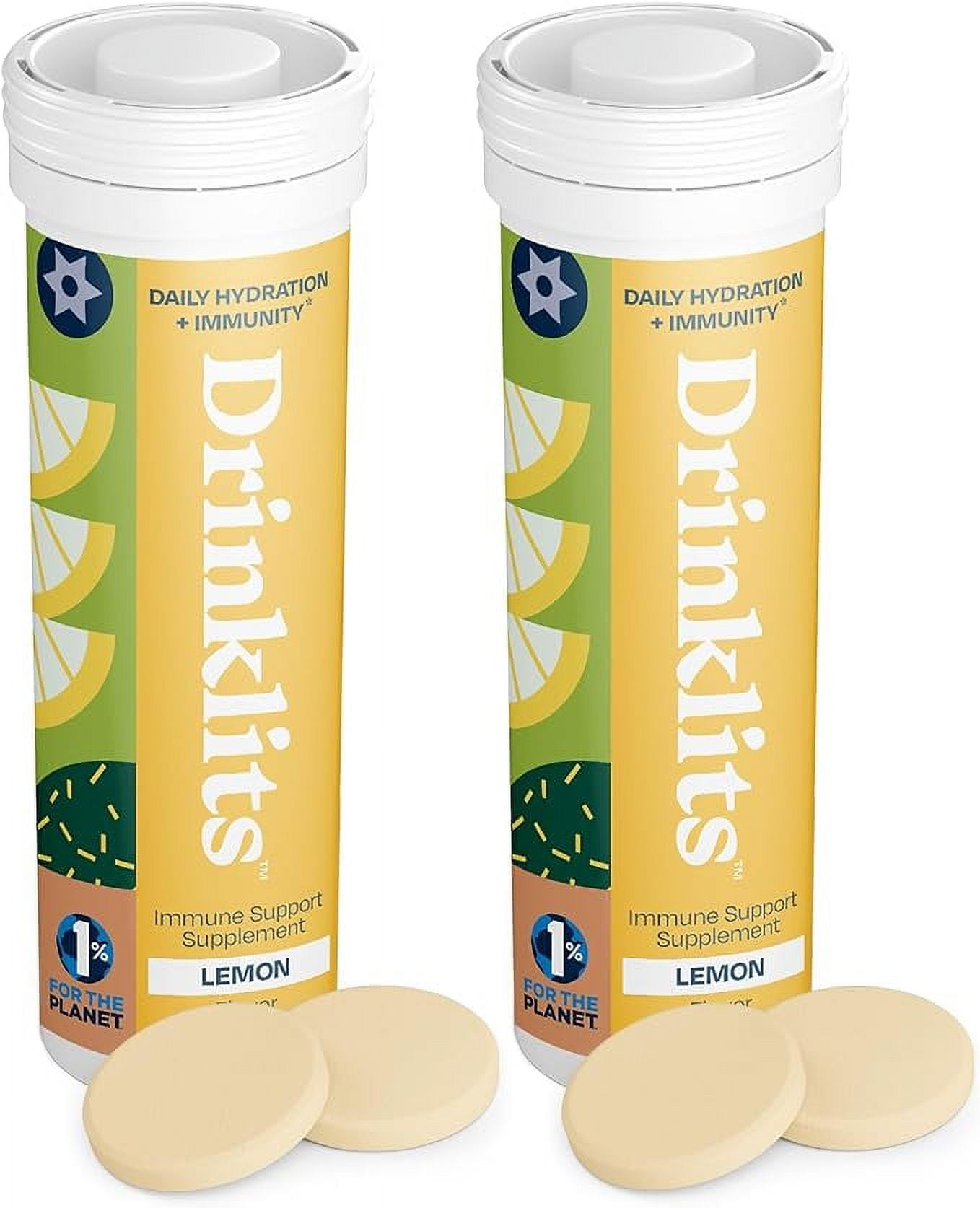 Lemon Daily Immune Support Tablets (2) Tube Bundle - Walmart.com