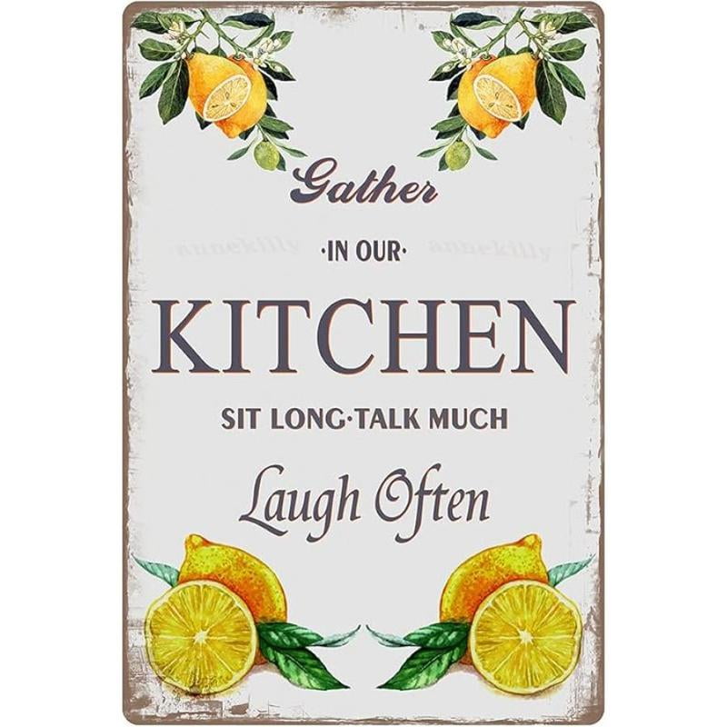 Lemon Decor Sign When Life Gives You Lemons Make Something Sweet Metal ...