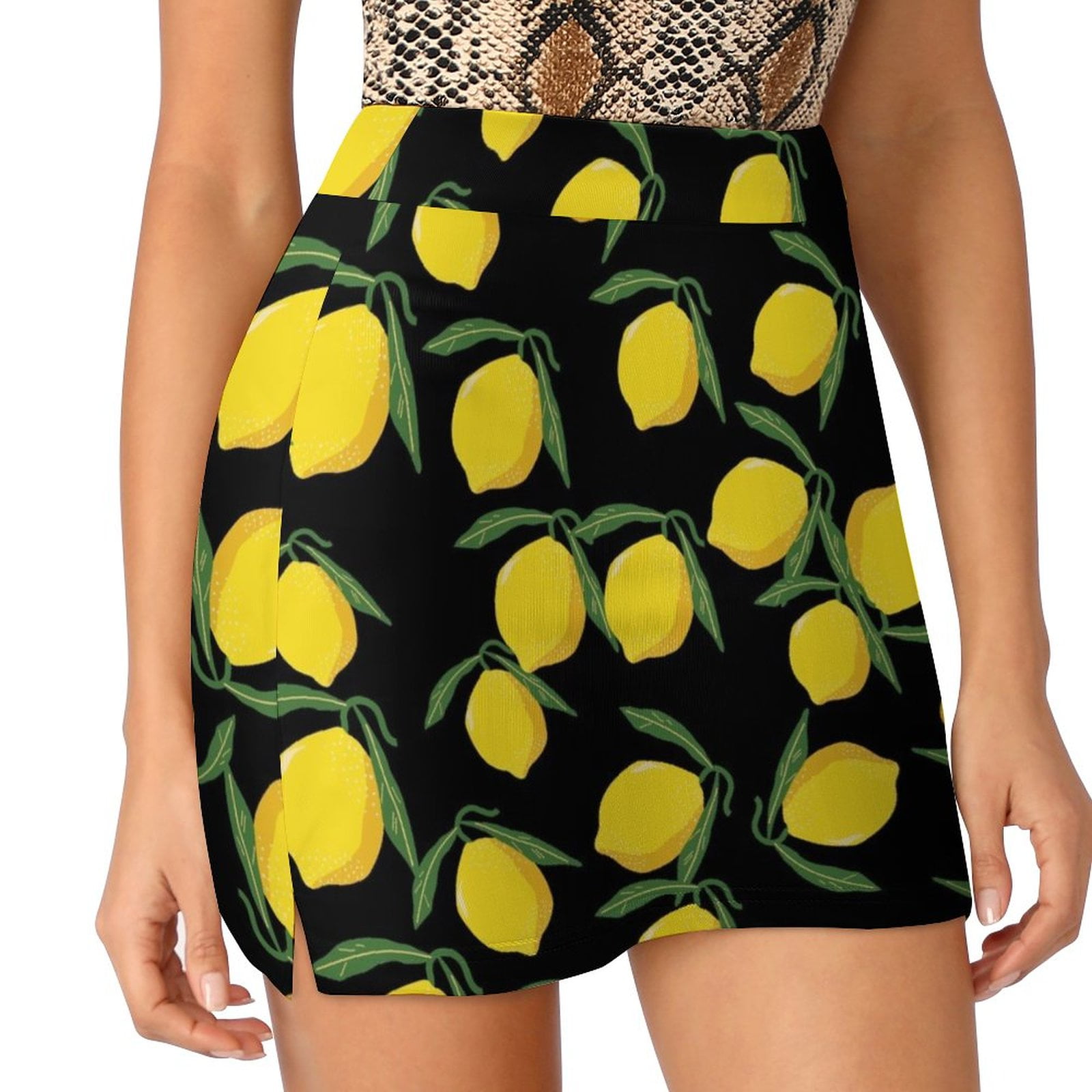 Lemon Delight Light Proof Trouser Skirt chic and elegant woman skirt ...