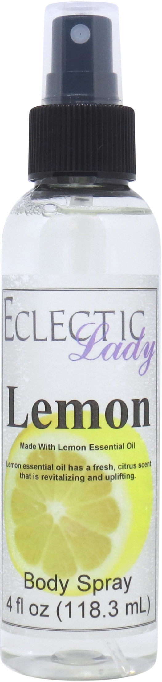 Lemon Body Spray, Eclectic Lady, Hydrating Mist, Unisex, 4 oz - Walmart.com