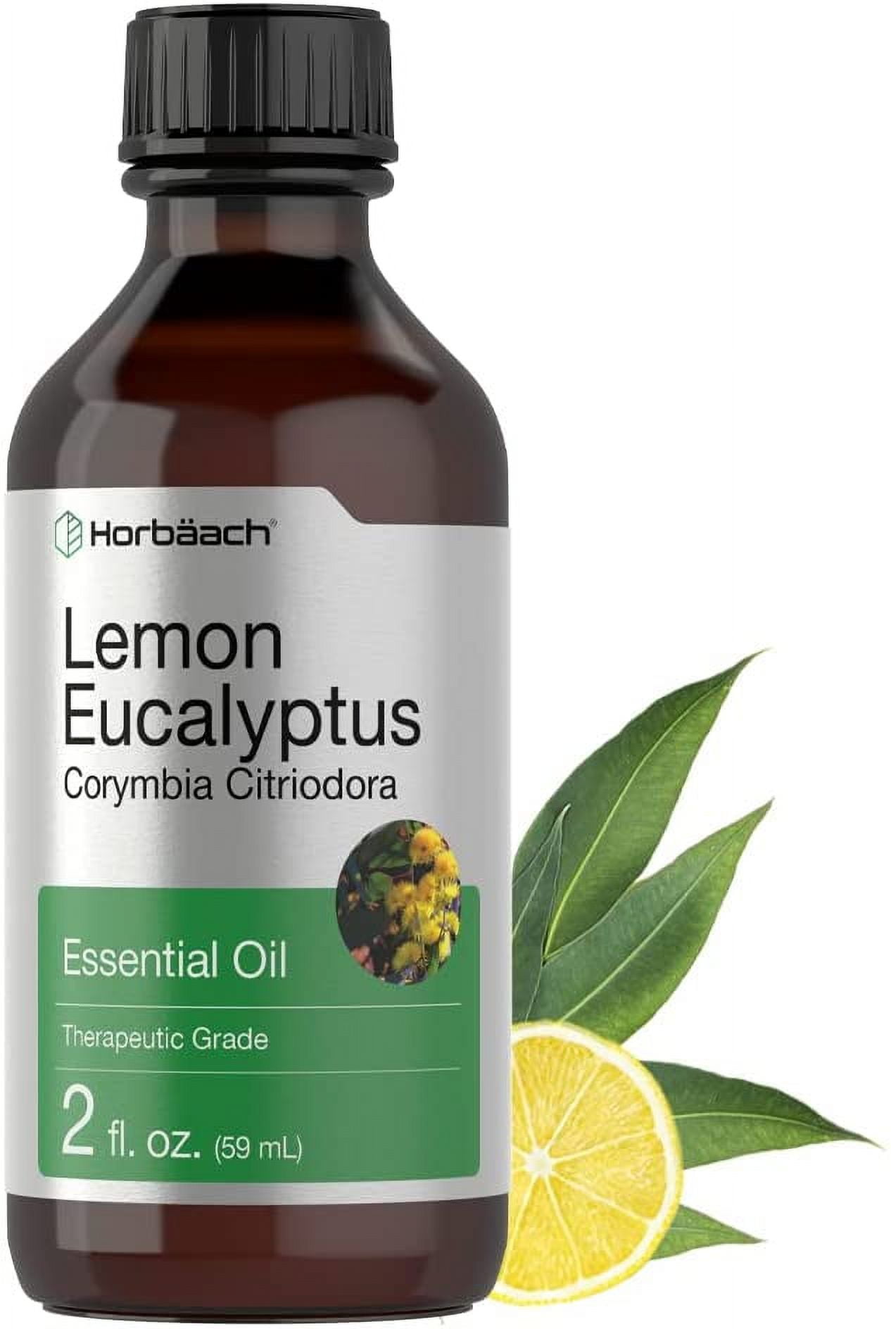 Lemon Eucalyptus Oil | 2 oz | Natural, Undiluted, GC/MS Tested | by ...