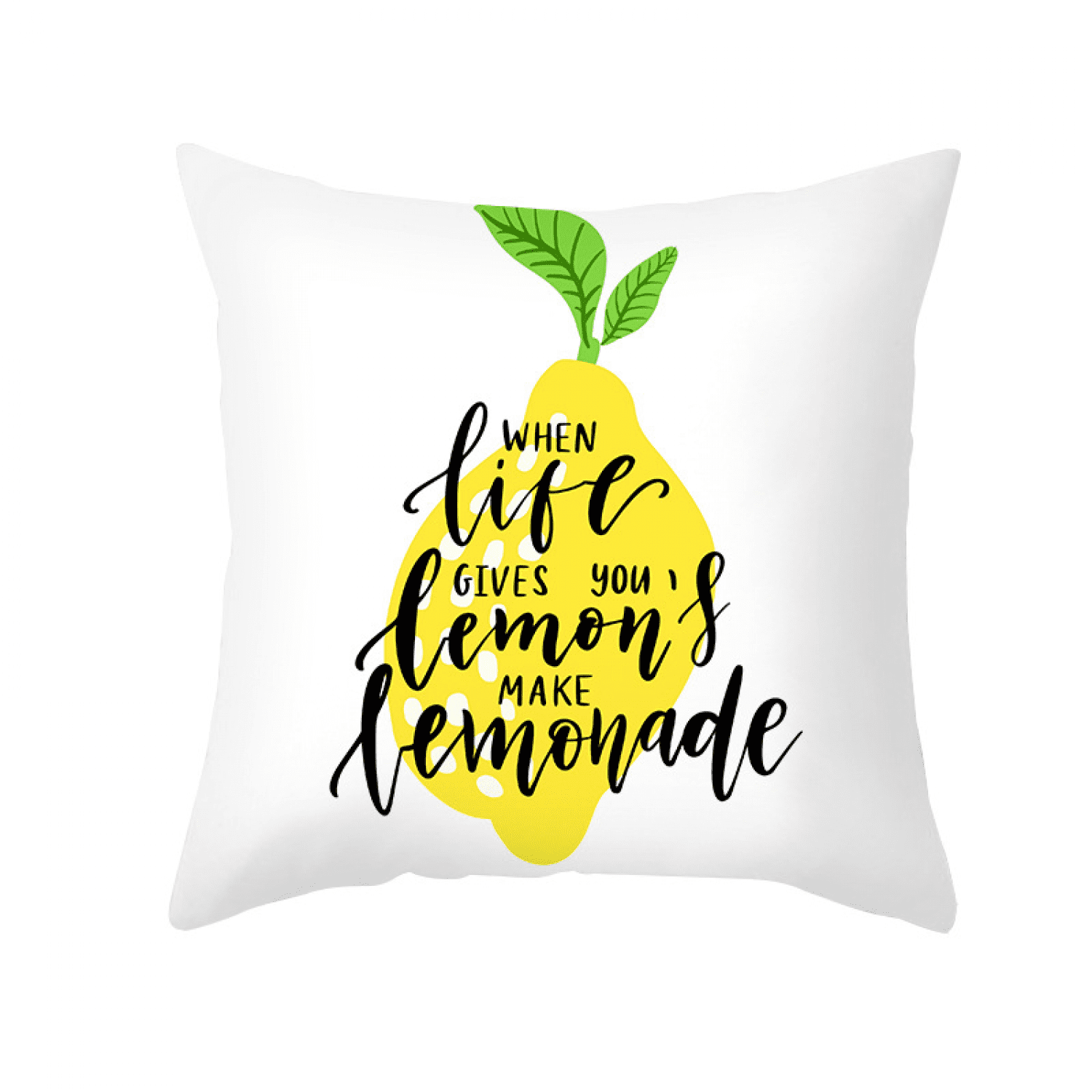 Lemon Fall Throw Pillow Covers Yellow Lemon Print Cushion Soft Modern ...
