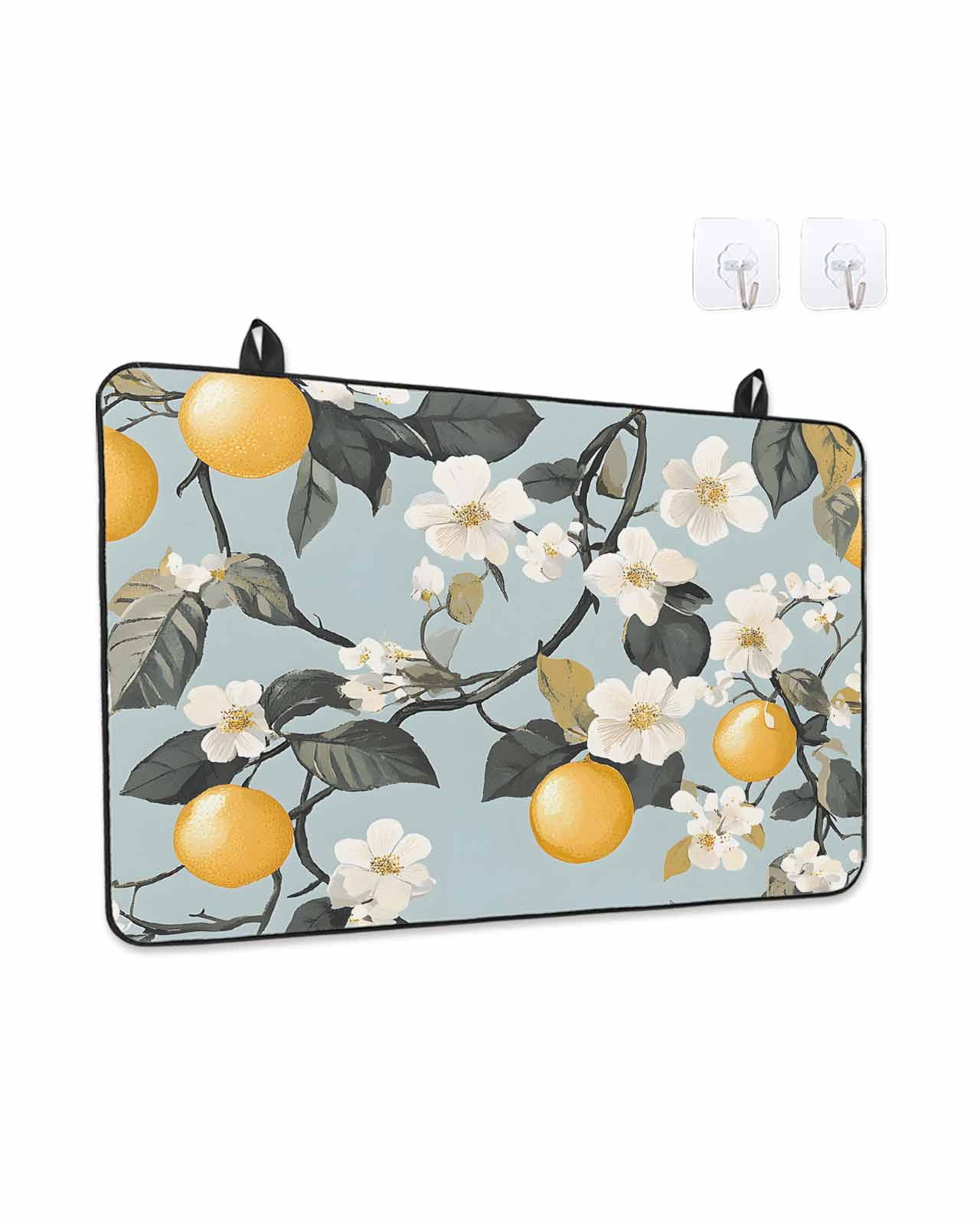 Lemon Flower Stove Top Covers for Electric Stove, Kitchen Glass Ceramic ...