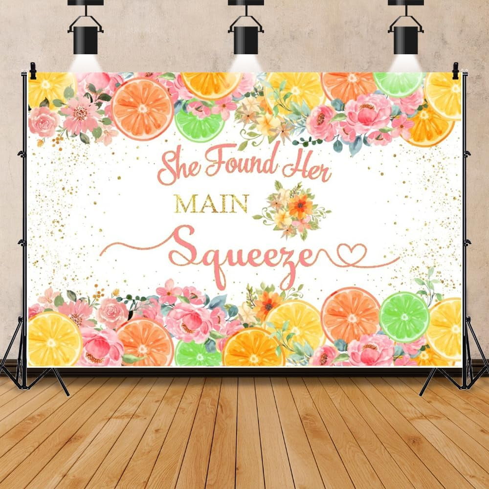 Lemon She Found Her Main Squeeze Bridal Shower Backdrop Amalfi Coast ...