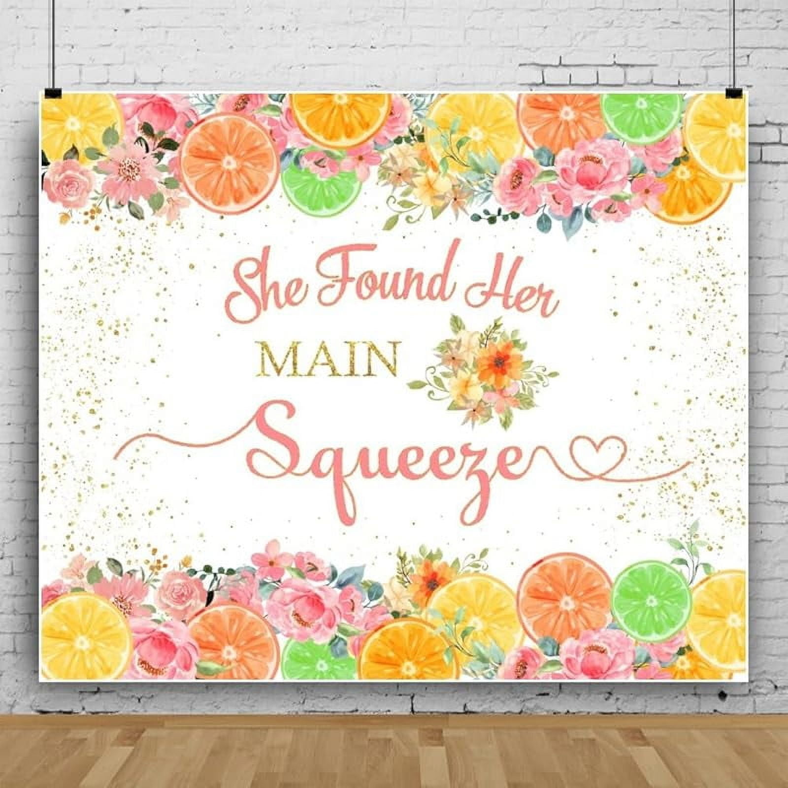 Lemon She Found Her Main Squeeze Bridal Shower Backdrop Amalfi Coast ...