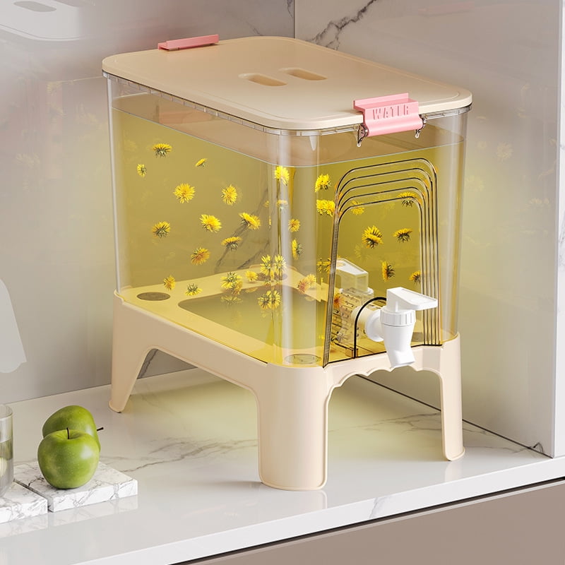 Lemon Fruit Pitcher with Tap, 3L Capacity, Drink Pitcher - Walmart.com