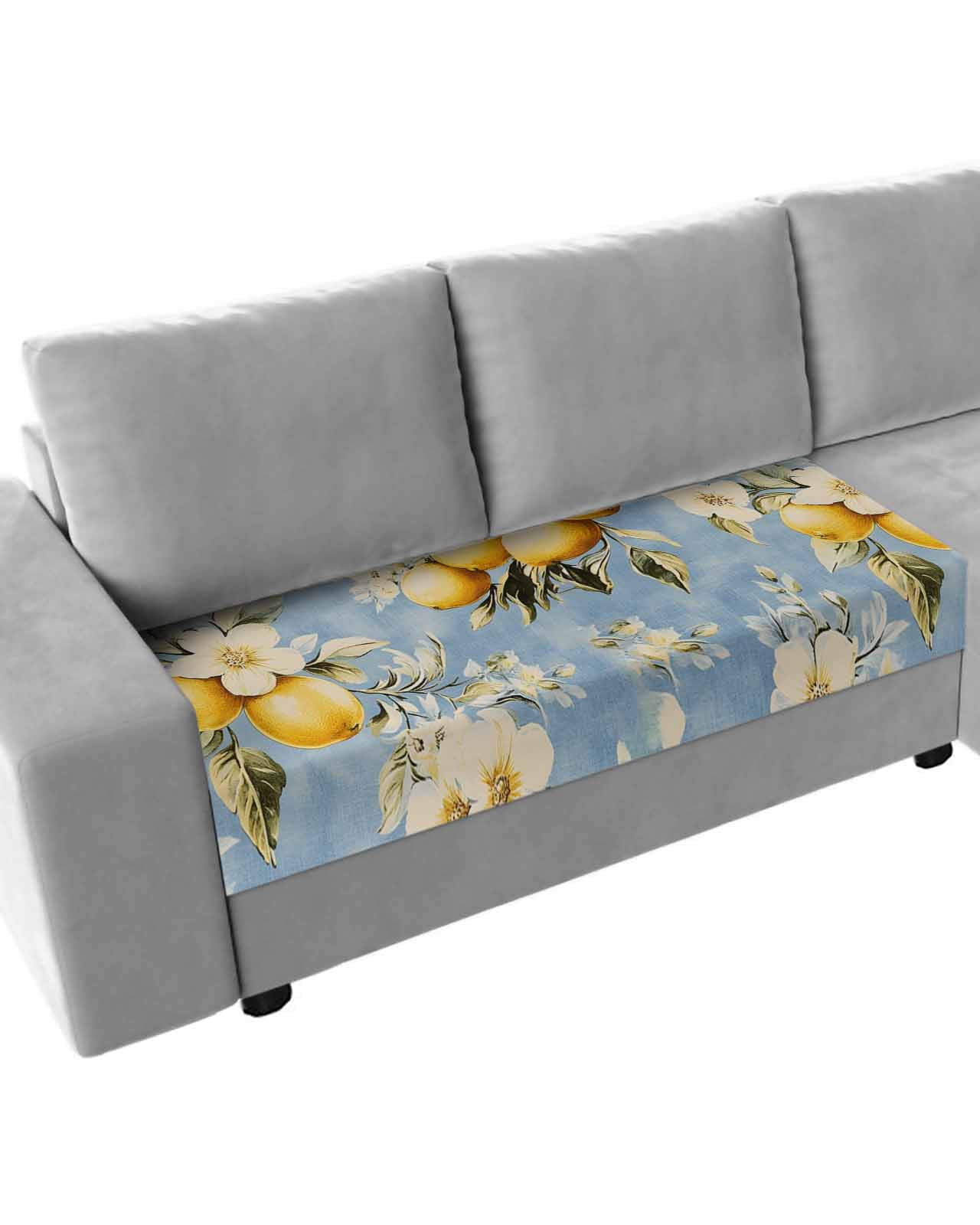 Lemon Fruit Sofa Couch Cushion Covers Washable, Removable Stretchable ...