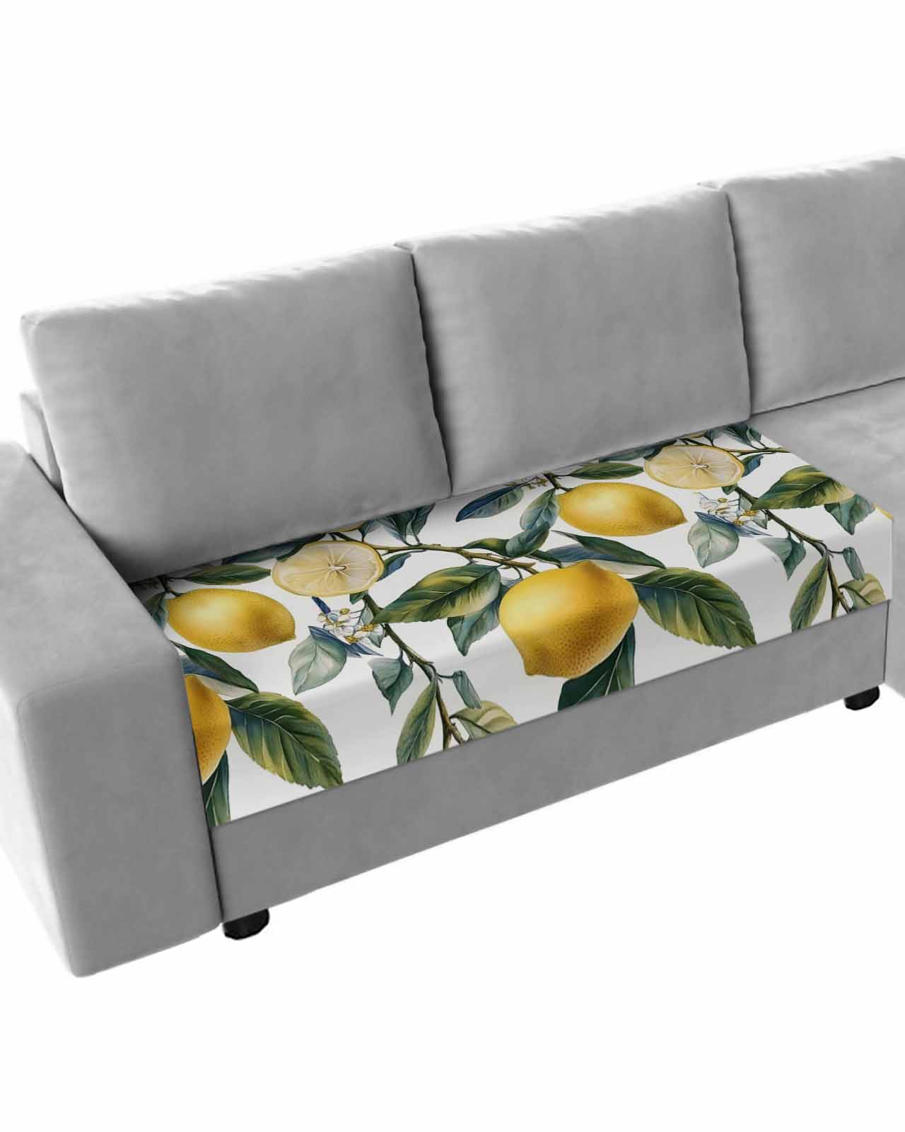 Lemon Fruit Sofa Couch Cushion Covers Washable, Removable Stretchable ...