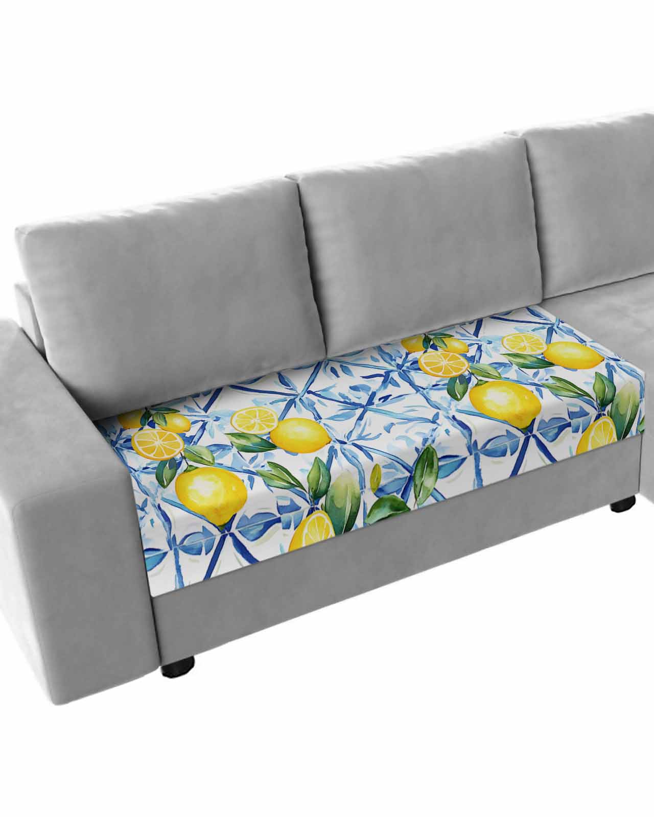 Lemon Fruit Sofa Couch Cushion Covers Washable, Removable Stretchable ...