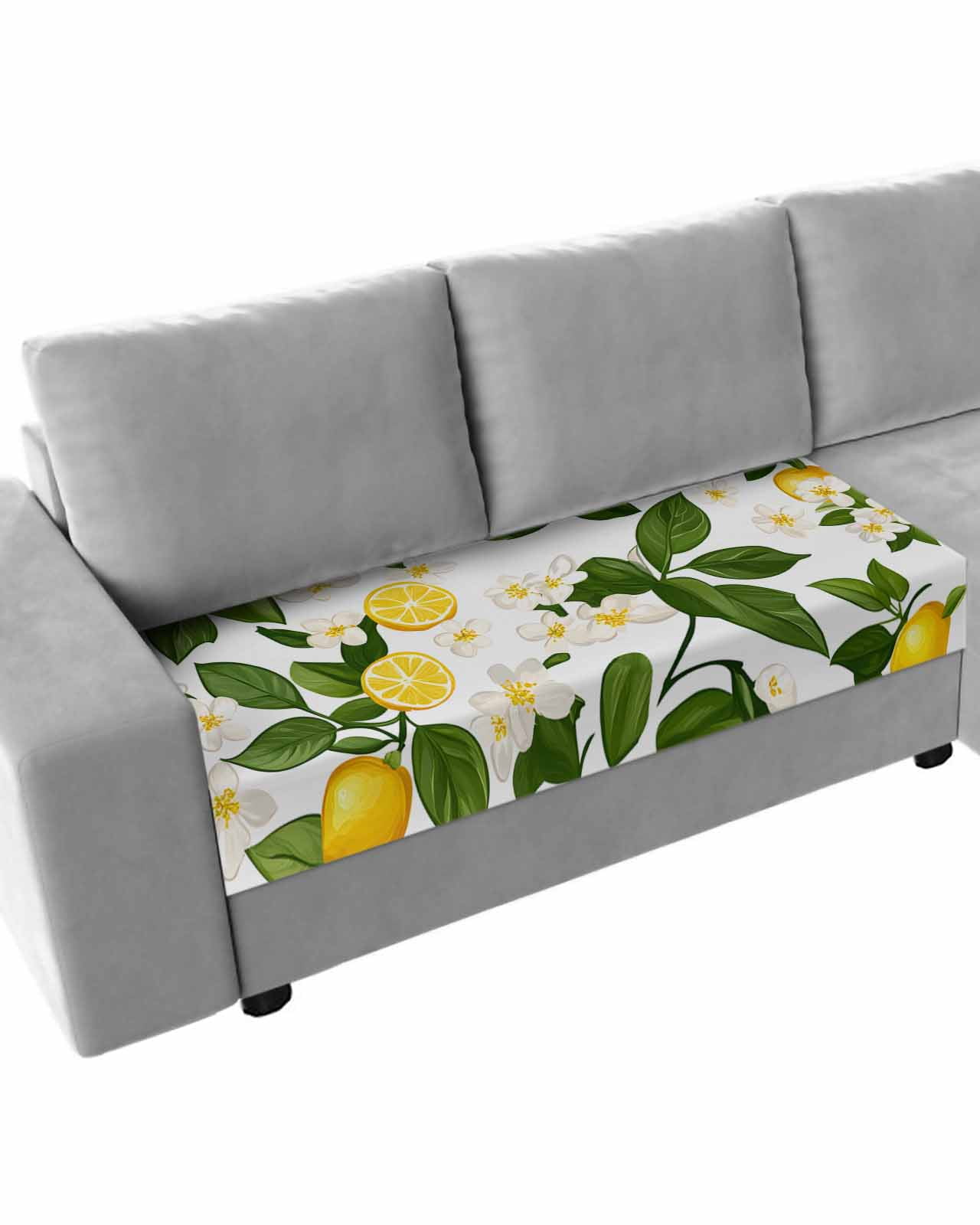 Lemon Fruit Sofa Couch Cushion Covers Washable, Removable Stretchable ...