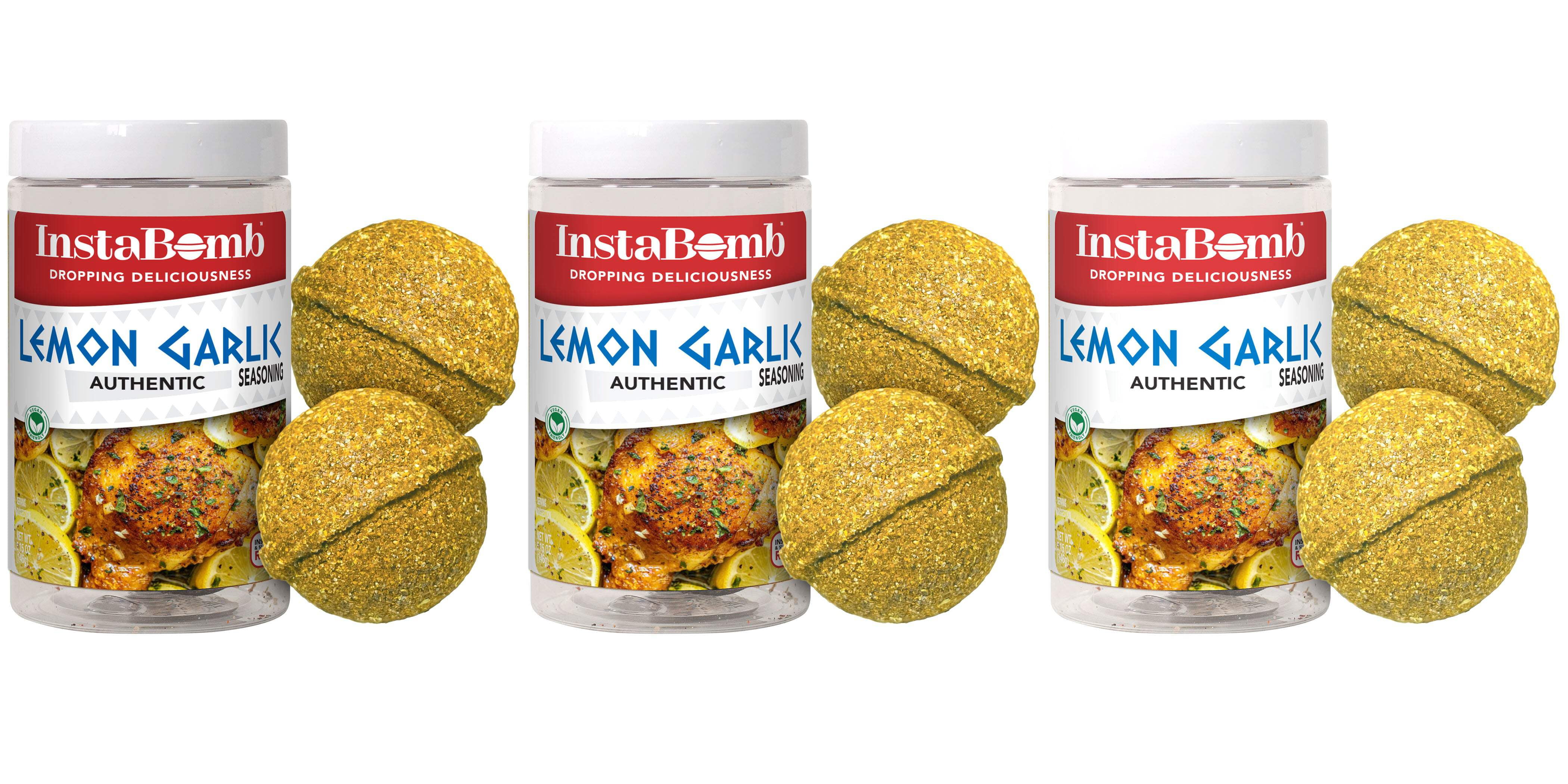 Lemon Garlic Bombs - 1 Jar - Just Add Water, Meat, & 1 Bomb - Seasoning ...