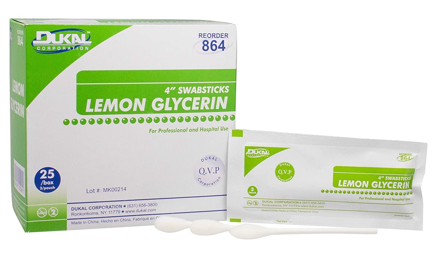 Lemon Glycerin Swabsticks 4 inch. Pack of 25 applicators. Lemon ...