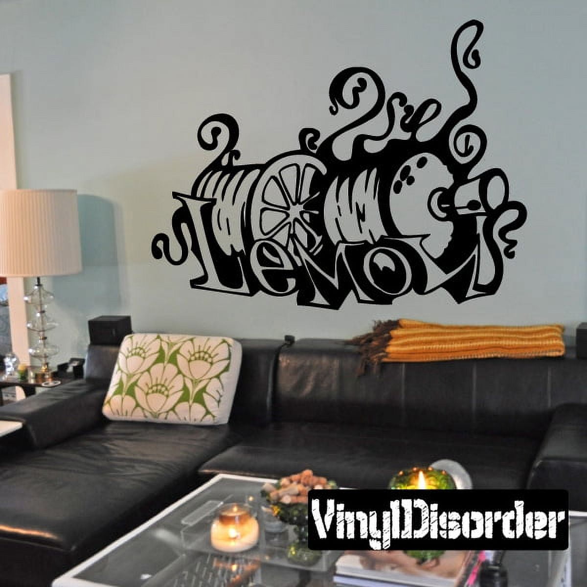 Lemon Graffiti Decal - 36 Inches - Walmart.com