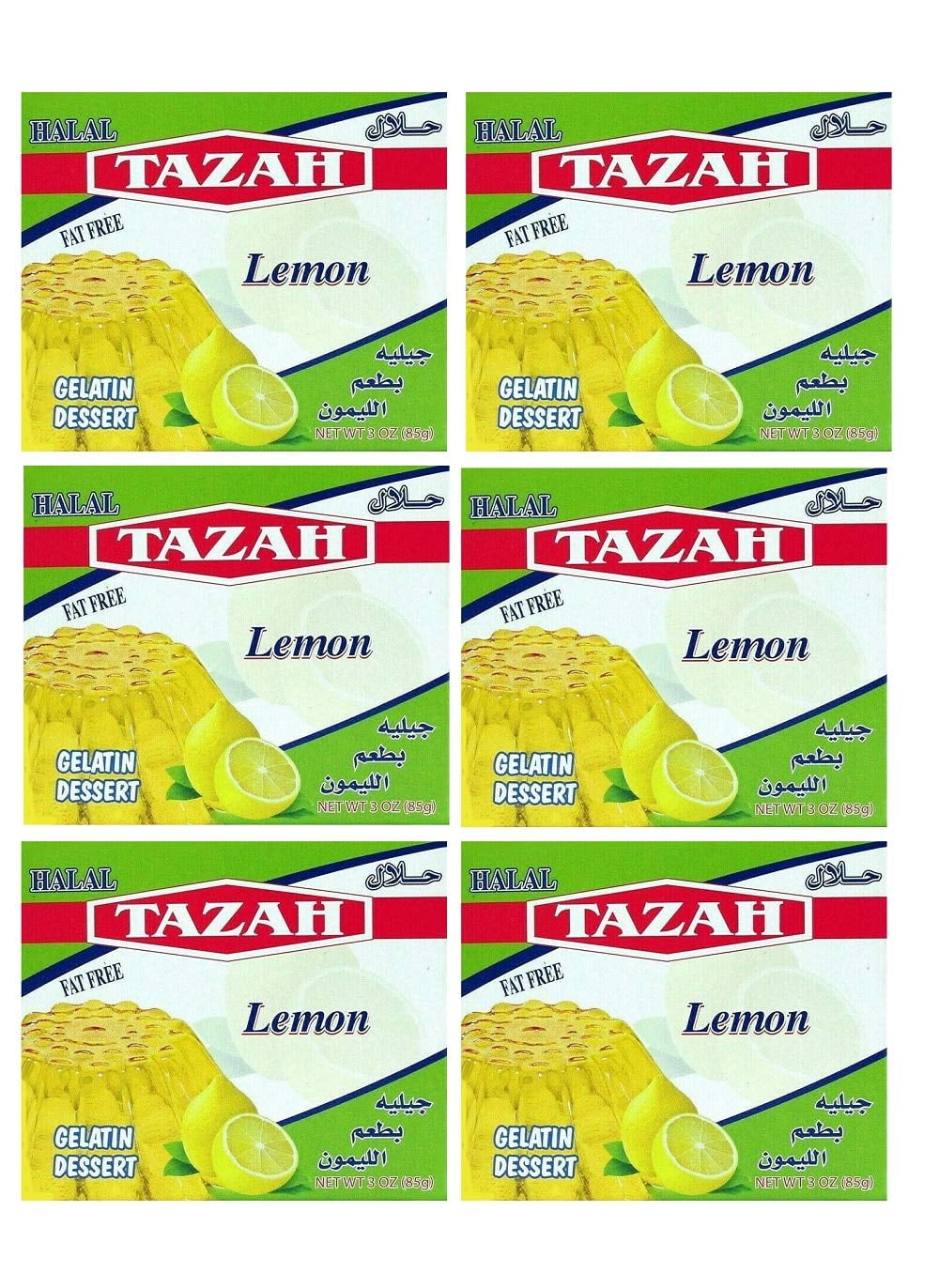 Lemon Halal Gelatin Dessert Jell-O 3.oz each - Pack of 6 - جيليه ...