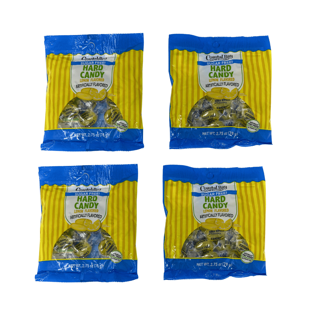 Lemon Hard Candy, 2.75 oz Sugar Free Pack of 8 Parties Celebrations ...
