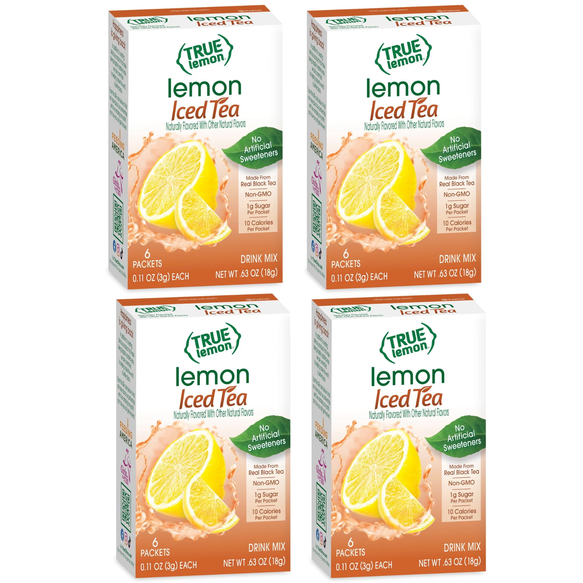 Lemon Iced Tea Mix By True Lemon | Instant Powdered Drink Packets That ...