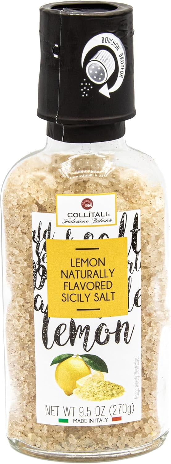 Collitali Lemon Infused Flavored Sicilian Salt - 9.5 oz - Walmart.com