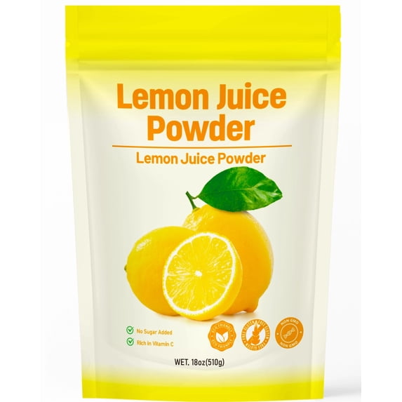 Lemon Juice Powder 18 GGA1 oz - No Sugar, No Additives, Freshly ...