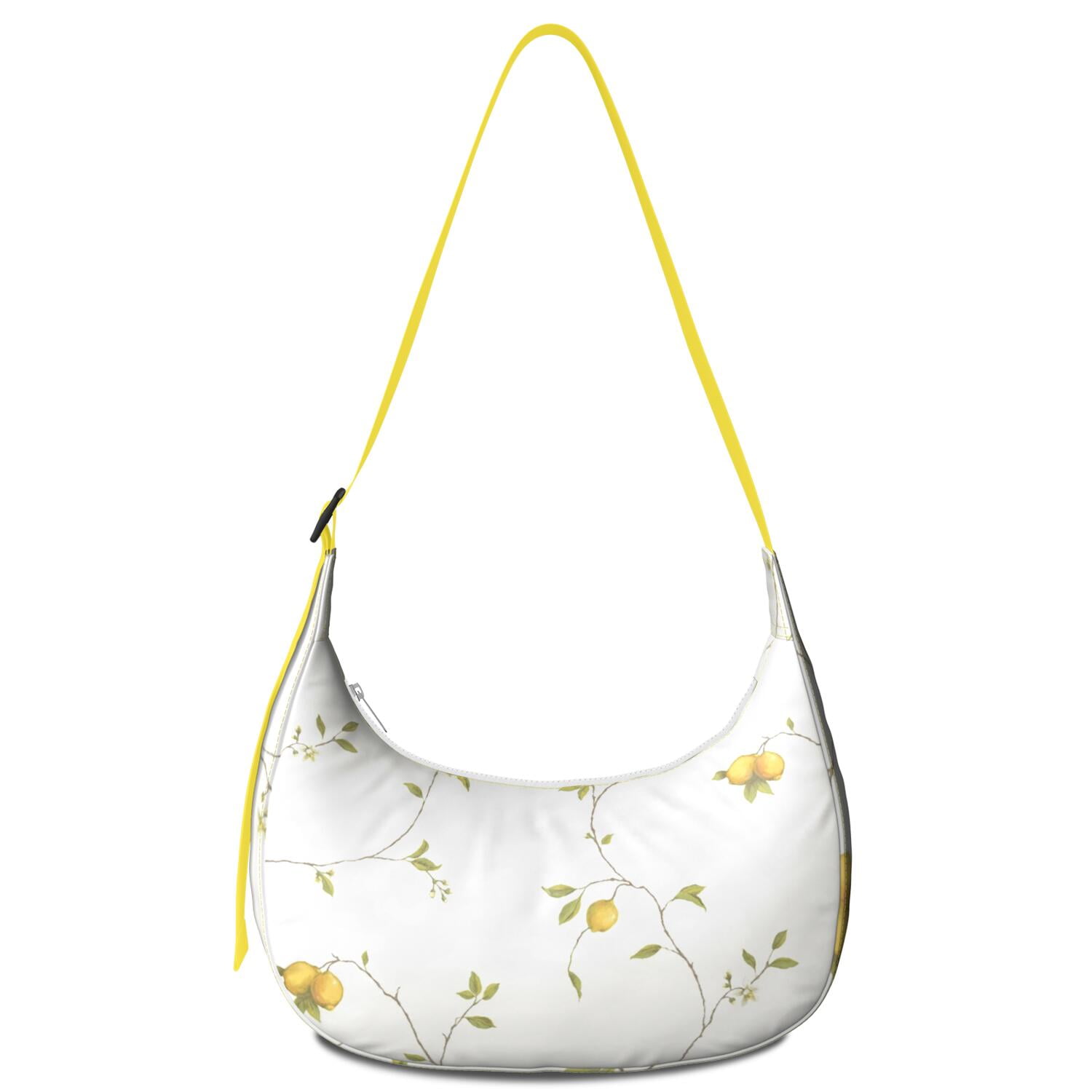 Lemon Lover Shoulder Bag for Women, Yellow Fruit Print Lightweight ...