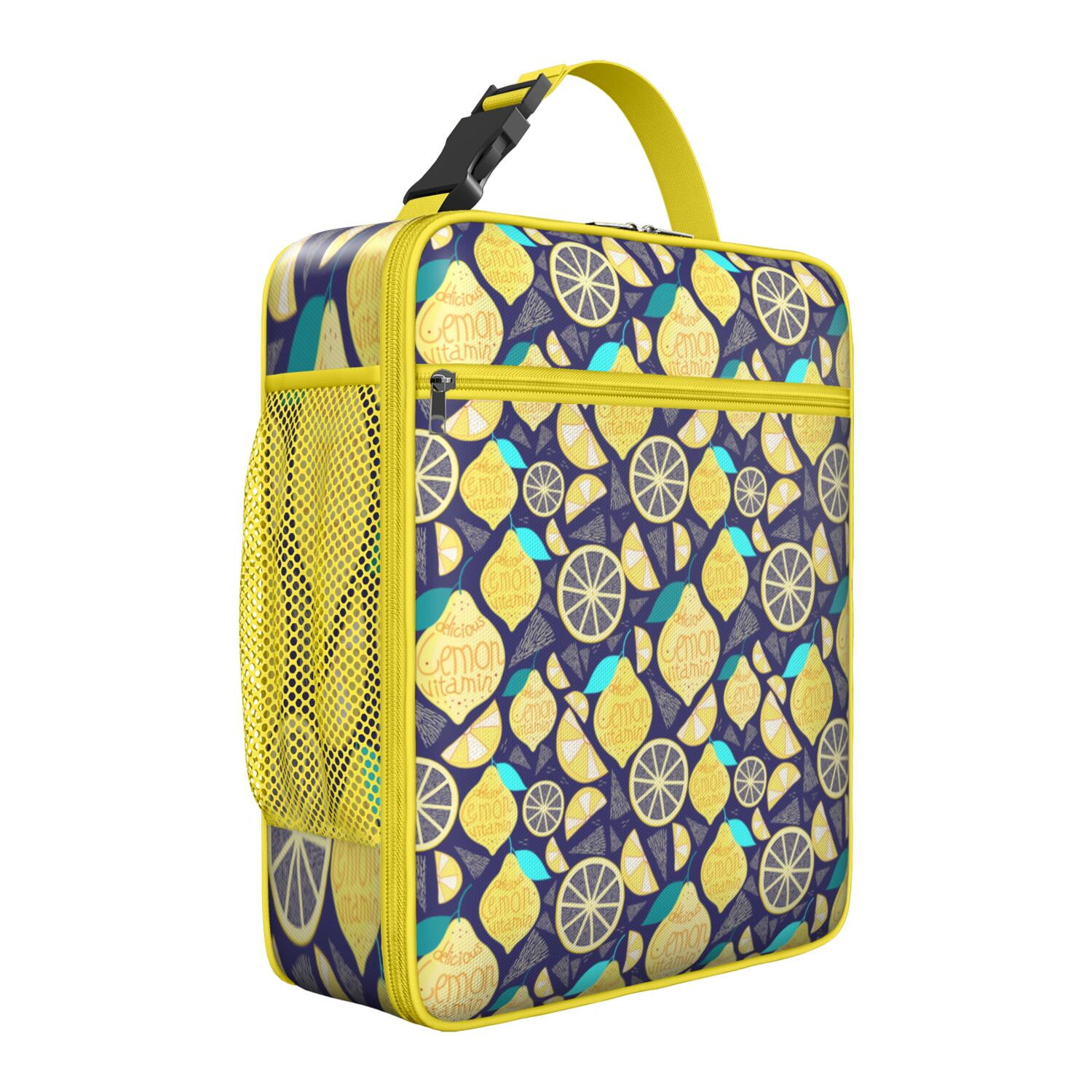 Lemon Lunch Bag – Fresh Yellow Lemons Fruit Pattern Cute Summer Modern ...