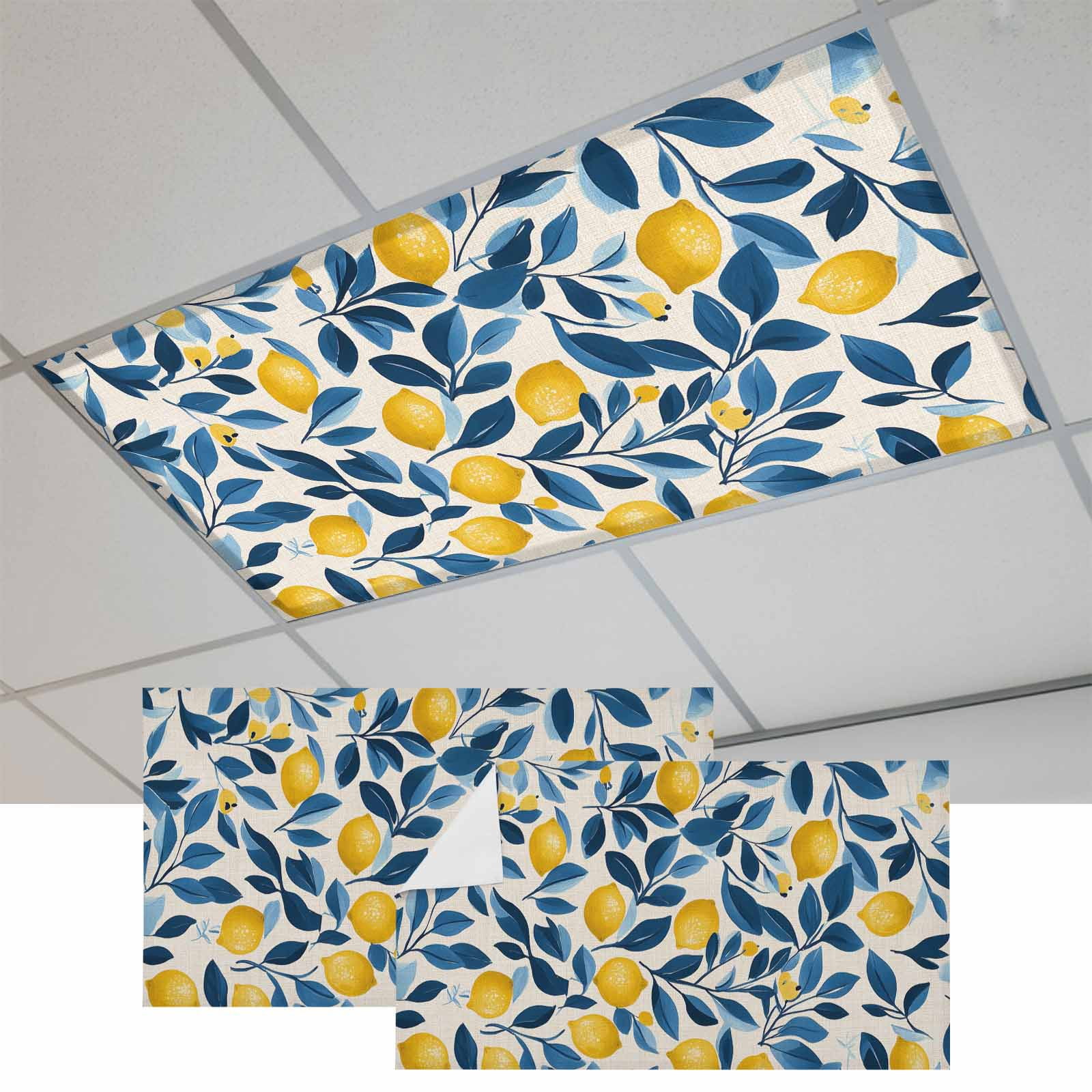 Lemon Magnetic Fluorescent Light Covers for Ceiling Lights 2x4 Feet ...