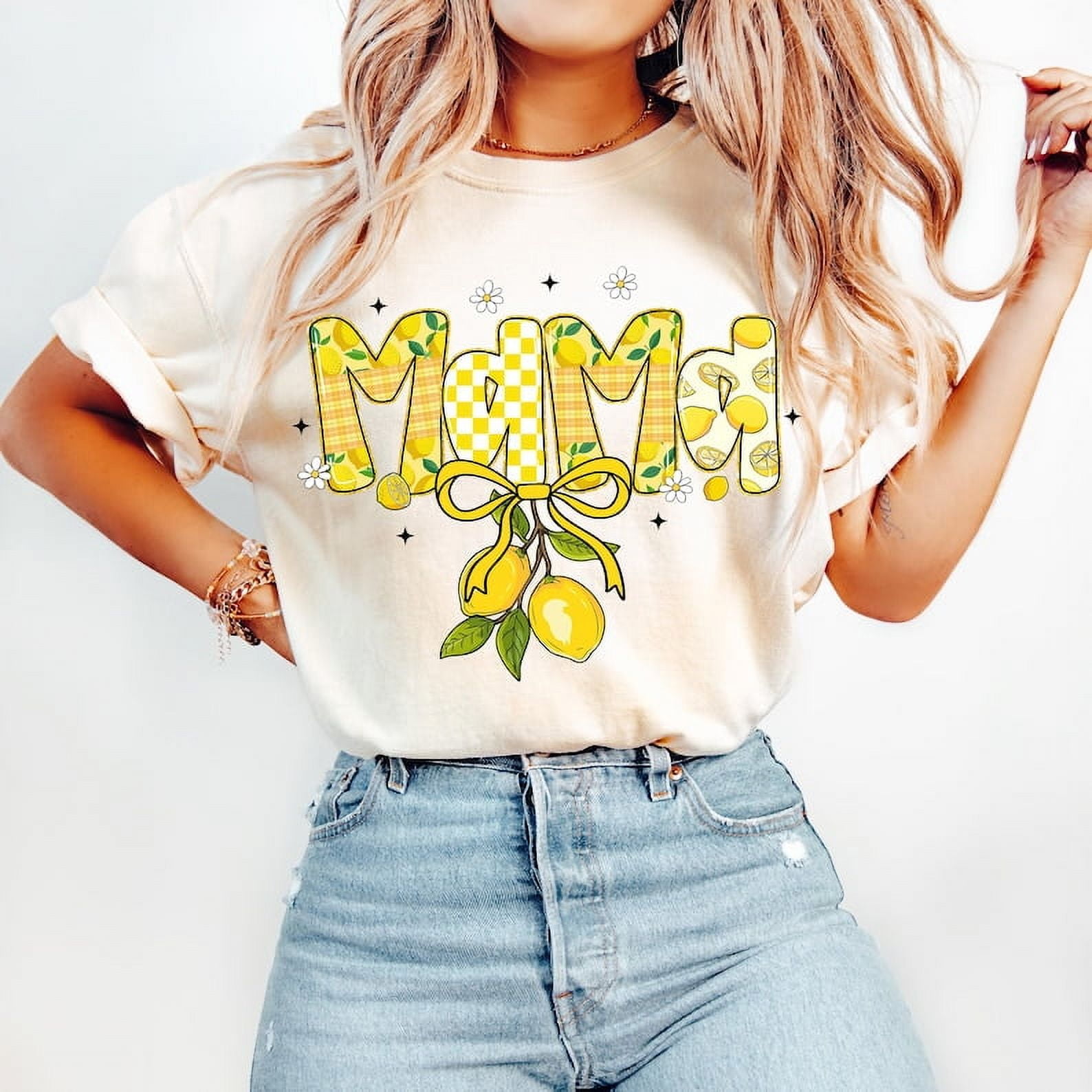 Lemon Mama T Shirt, Summer Mama Sublimation Shirt Design, Cute Lemon ...
