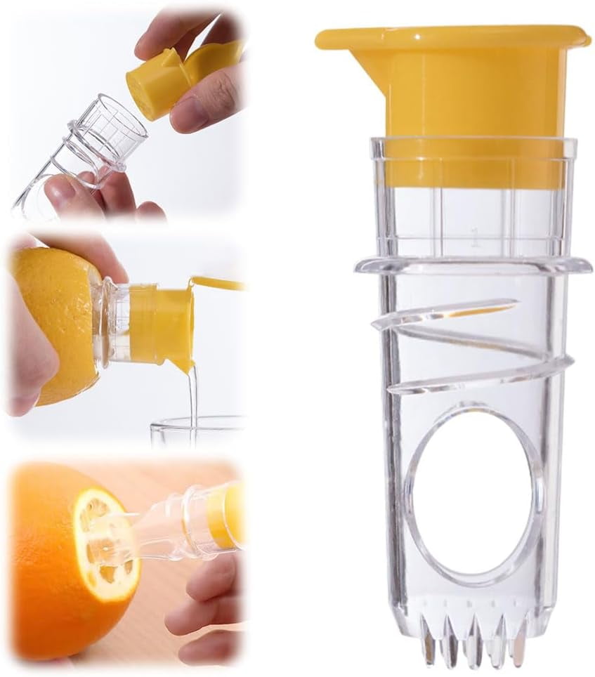 Lemon Mini Squeezer, 2025 New Screw Top Lemon Juicer Mini Manual Lemon ...