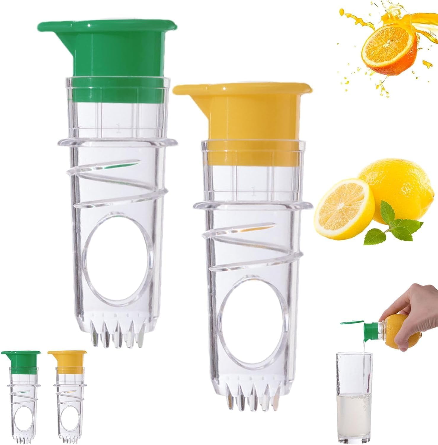 Lemon Mini Squeezer, 2025 New Screw-Top Lemon Squeezer, Manual Juice ...