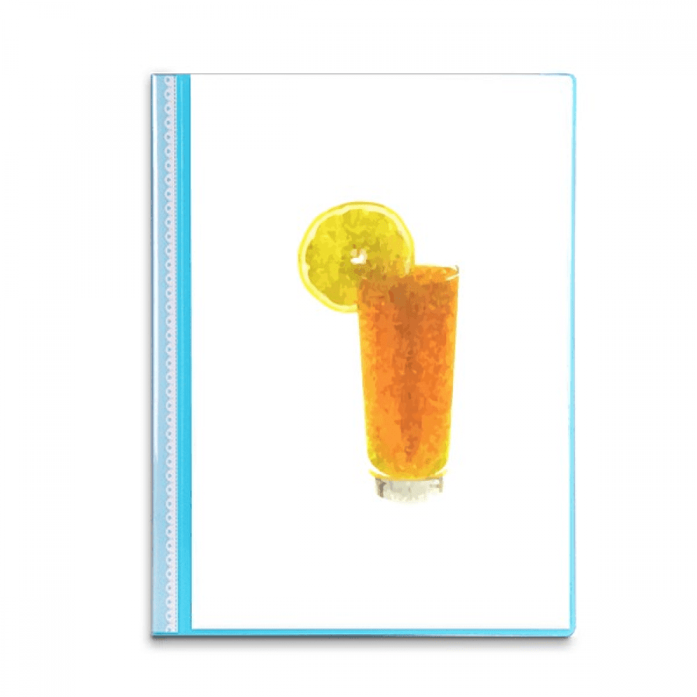 Lemon Orange Juice Granular Form Art Book Sheet Protectors Portfolio ...