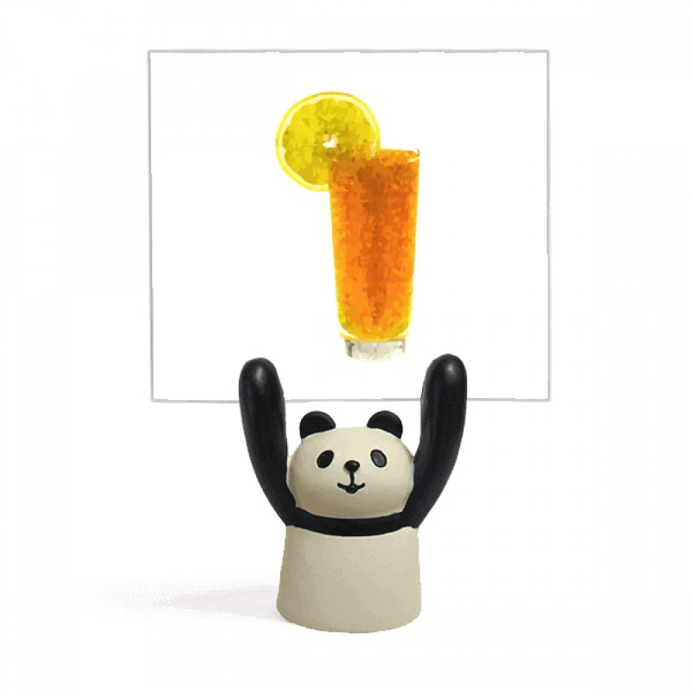 Lemon Orange Juice Granular Form Art Memo Holder Cartoon Animal Panda ...
