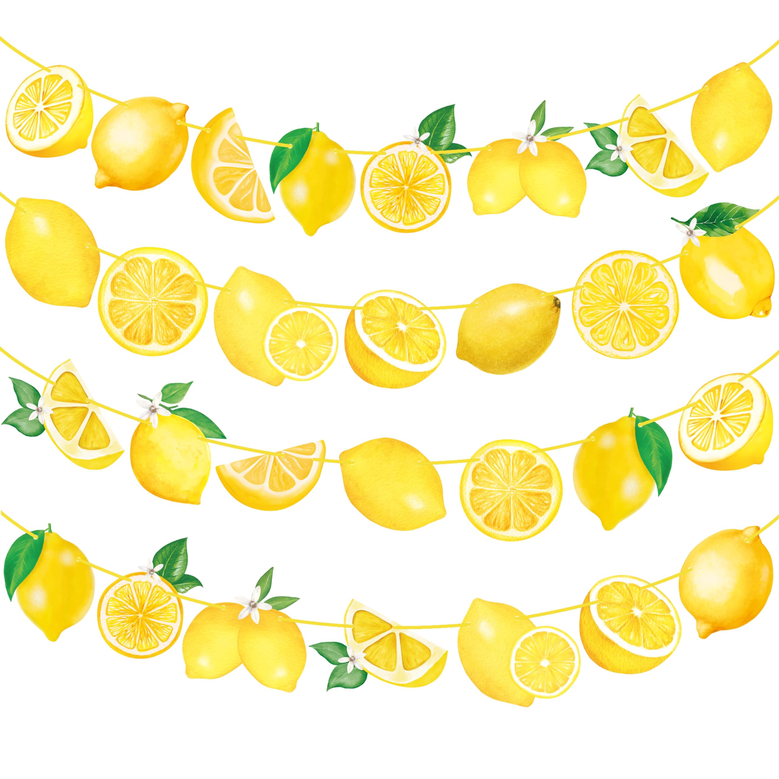 Lemon Party Banners CORNET Yellow Lemon Birthday Party Decorations ...