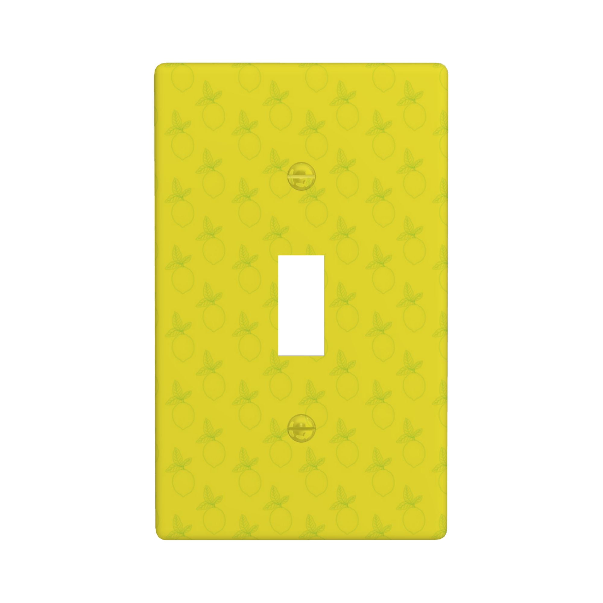 Lemon Patt Pattern Single Toggle Light Switch Plate Decorative Wall ...