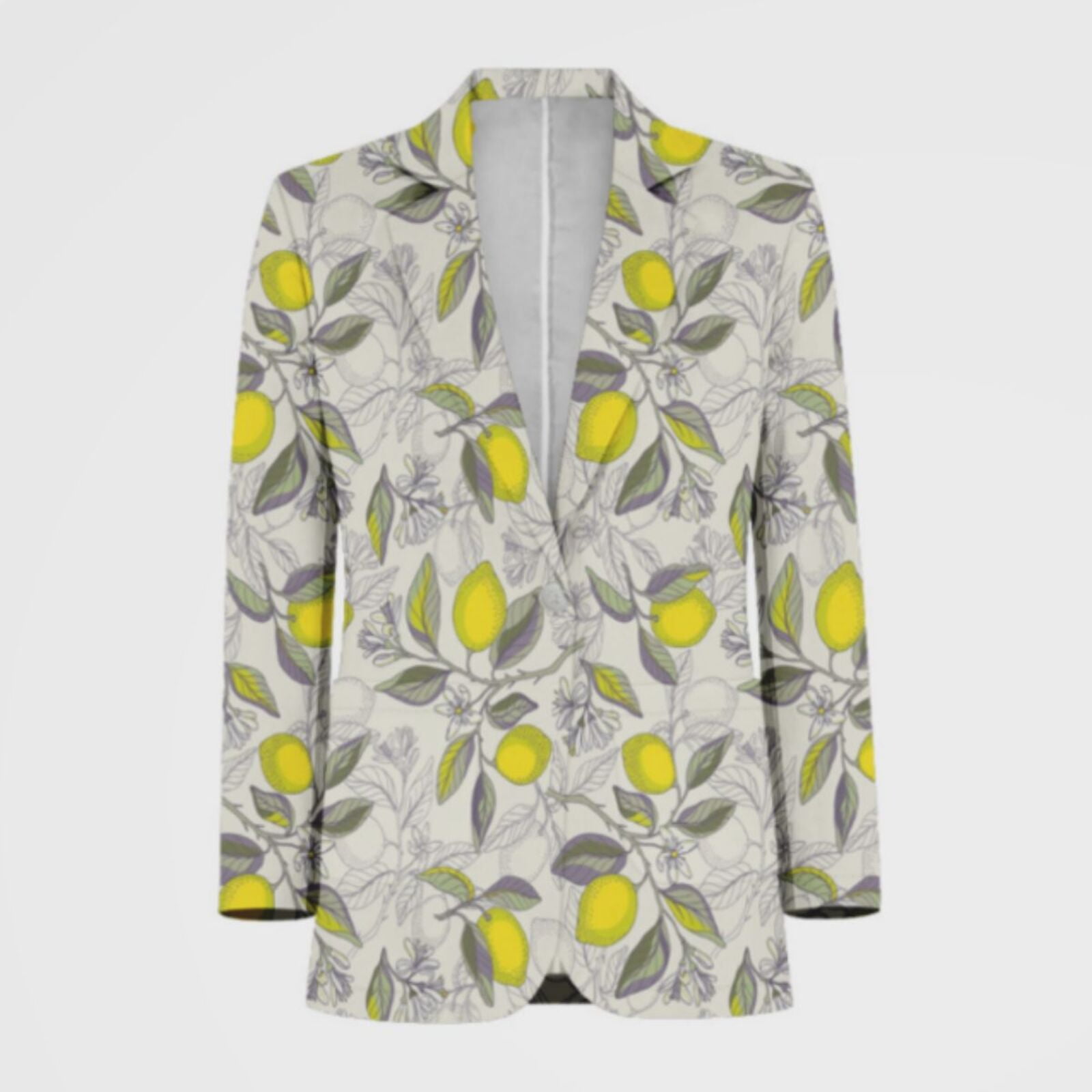 Lemon Pattern-01 Men Blazers Slim Clothing Summer Jacket Man Oversize ...