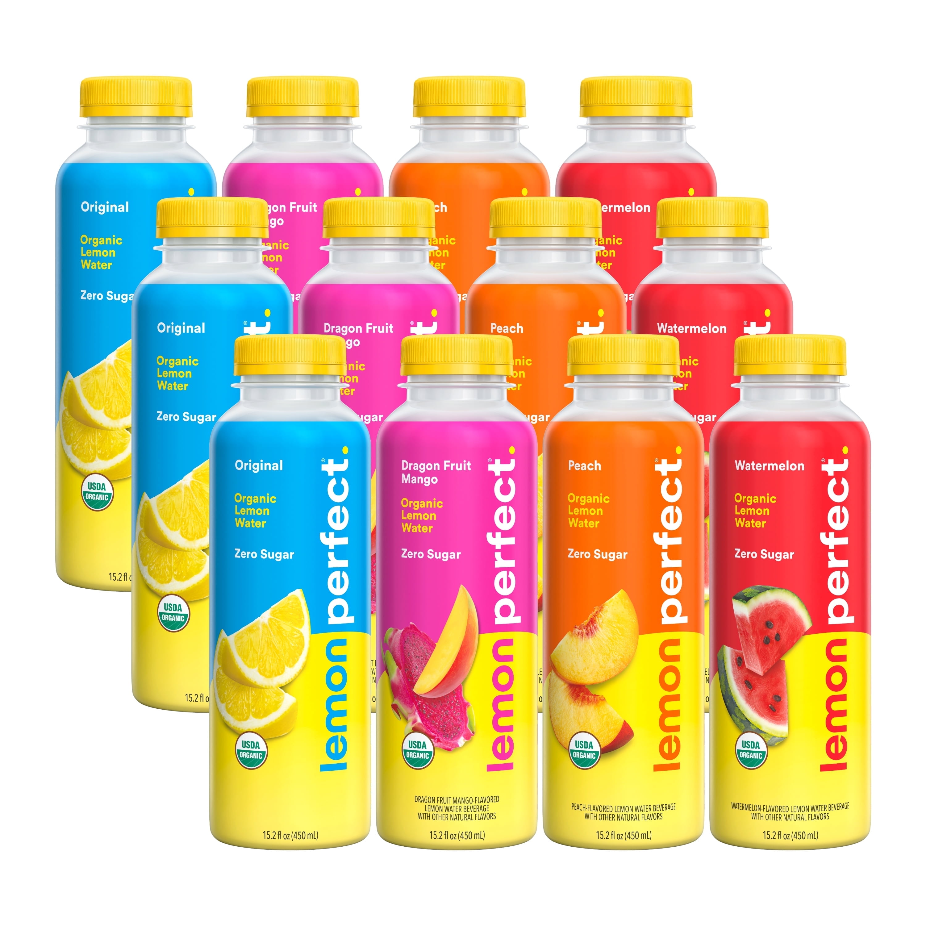 Lemon Perfect 4-Flavor Variety Pack, Organic, Zero Sugar, Flavored ...