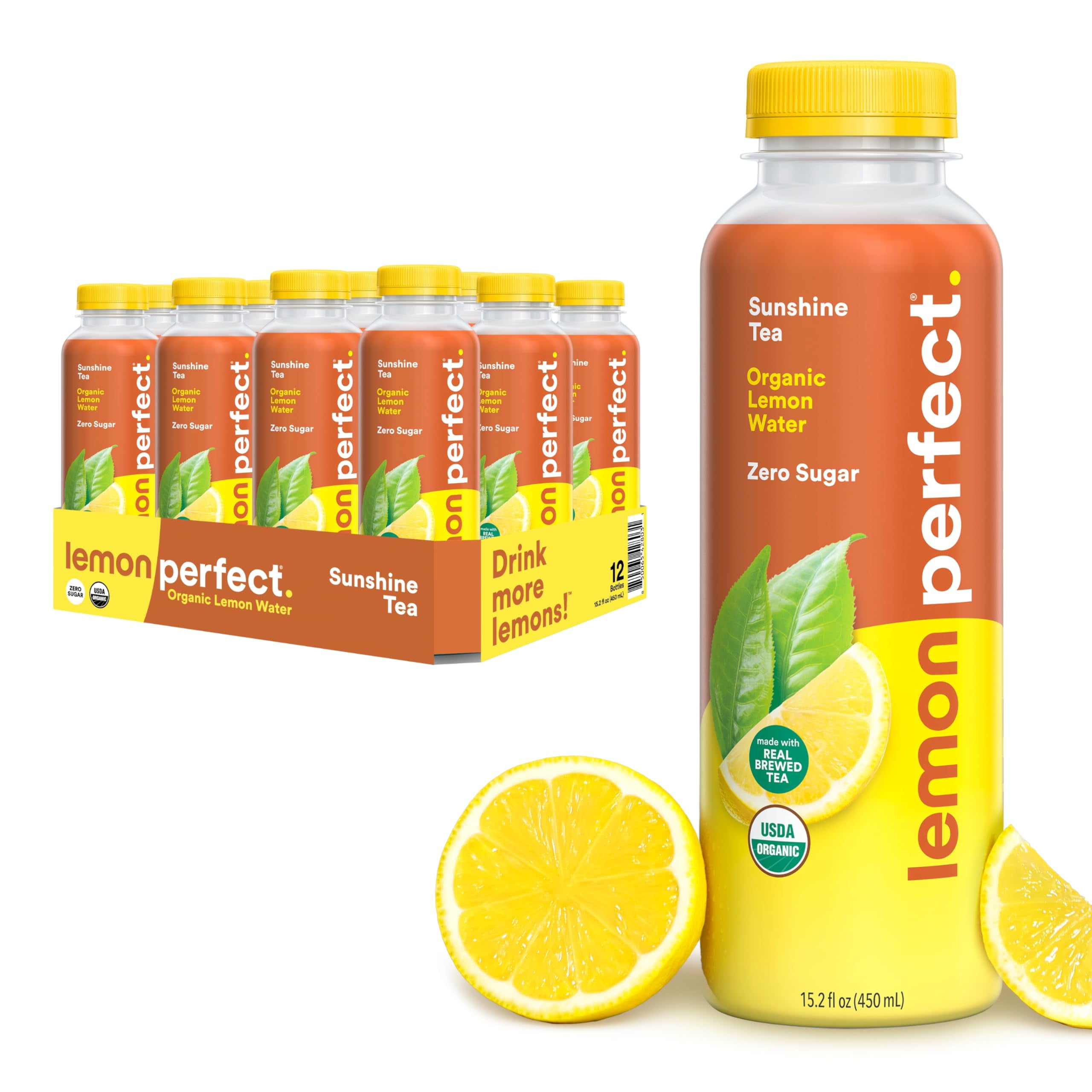 Lemon Perfect Sunshine Tea, Flavored Lemon Water, Organic, Half Lemon ...