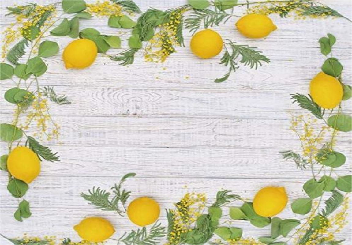 Lemon Photo Backdrop Cool Summer Girl Happy Birthday Party Photography ...