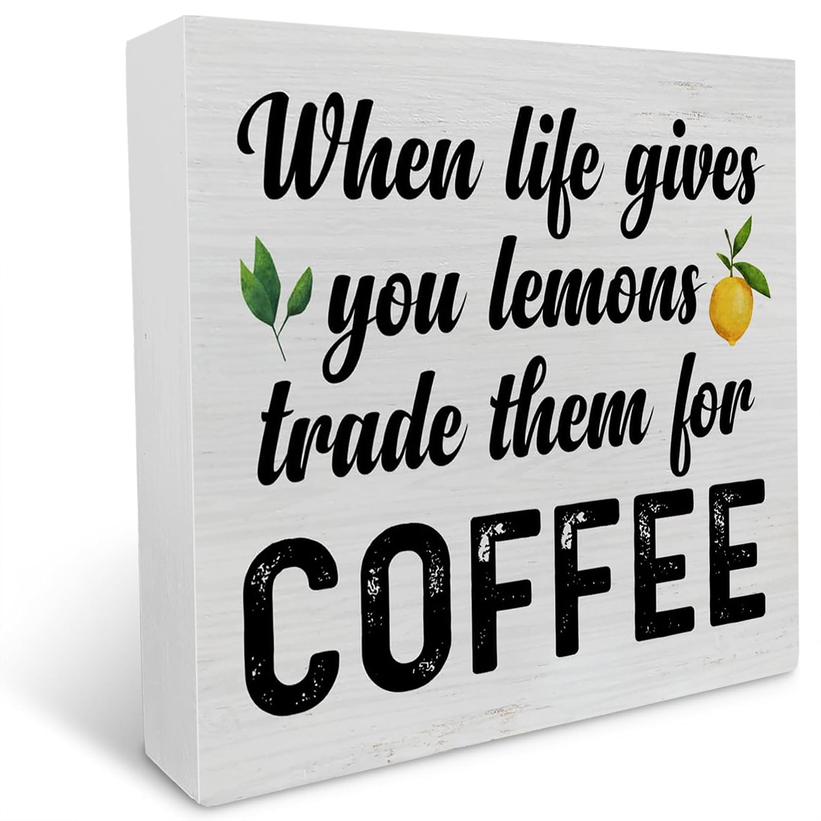 Lemon Quote Sayings Decorative Wooden Box Sign When Life Gives You ...