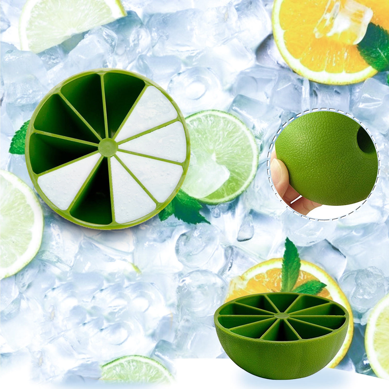 Lemon Shaped Slices Ice Tray - Fairly Odd Novelties - Fun Fruit Shaped ...