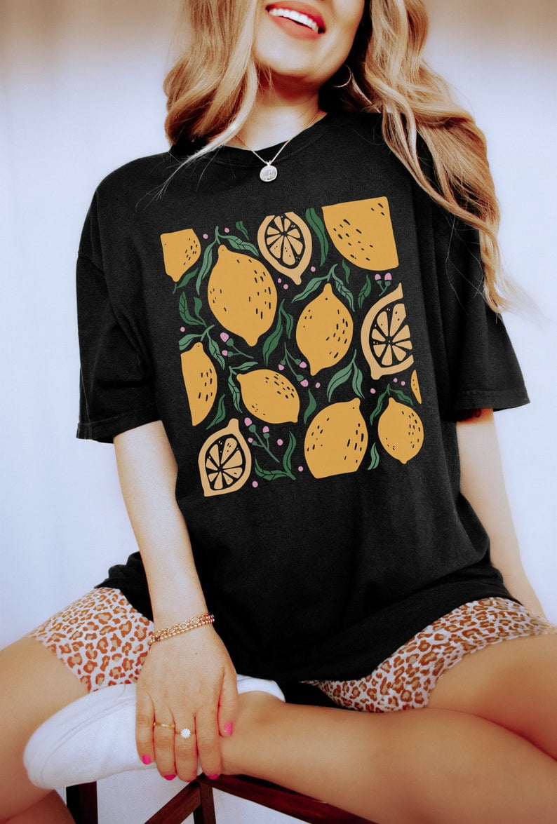 Lemon Shirt Citrus Shirt Fruit Shirt Cottage Core Shirt Lemon Clothing ...