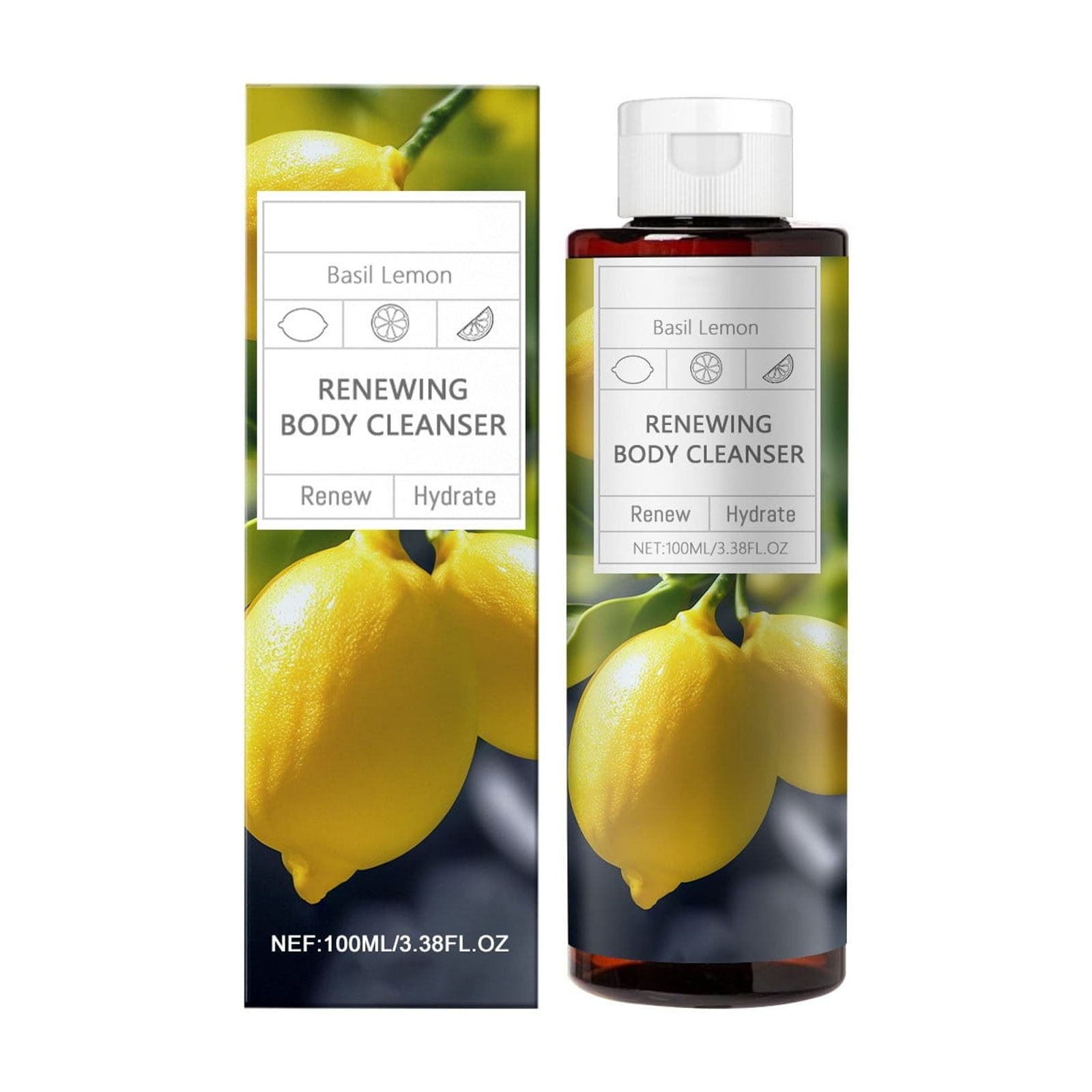 Lemon Shower Gel - Moisturizing & Nourishing Body Cleanser, 100g ...