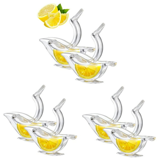 Lemon Slice Squeezer, Happon 6 Pcs Lemon and Lime Squeezer, Transparent ...