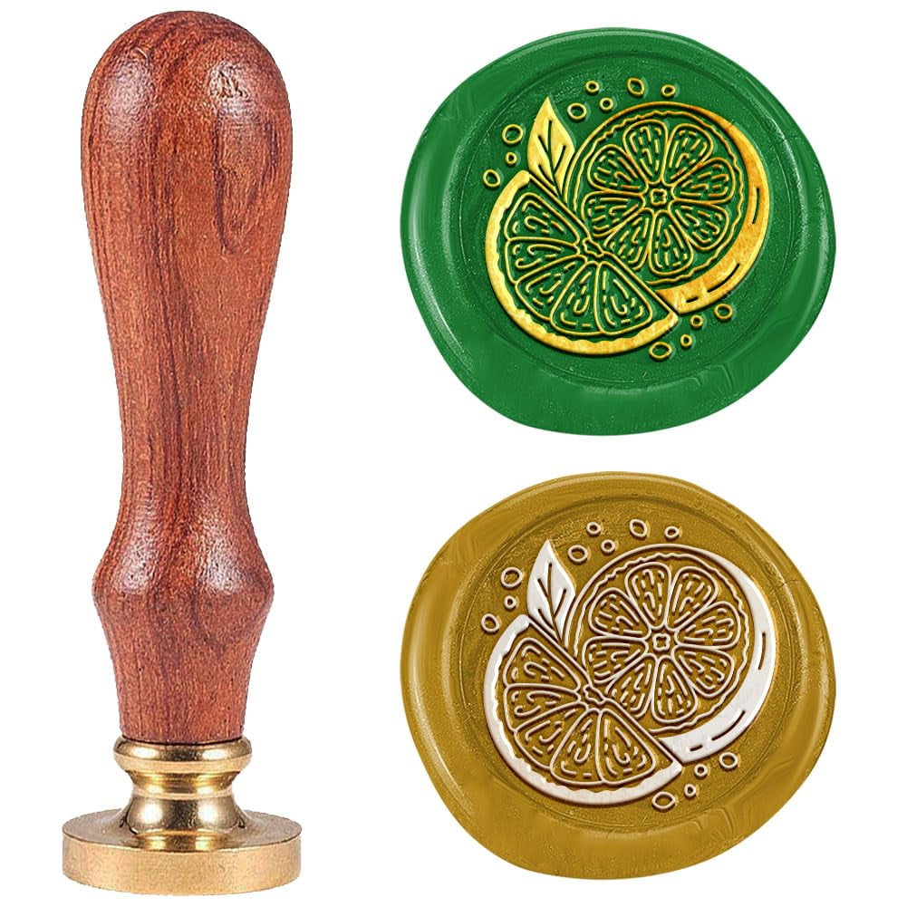 Lemon Slice Wax Seal Stamp Removable 1" Brass Sealing Wax Stamp Head ...