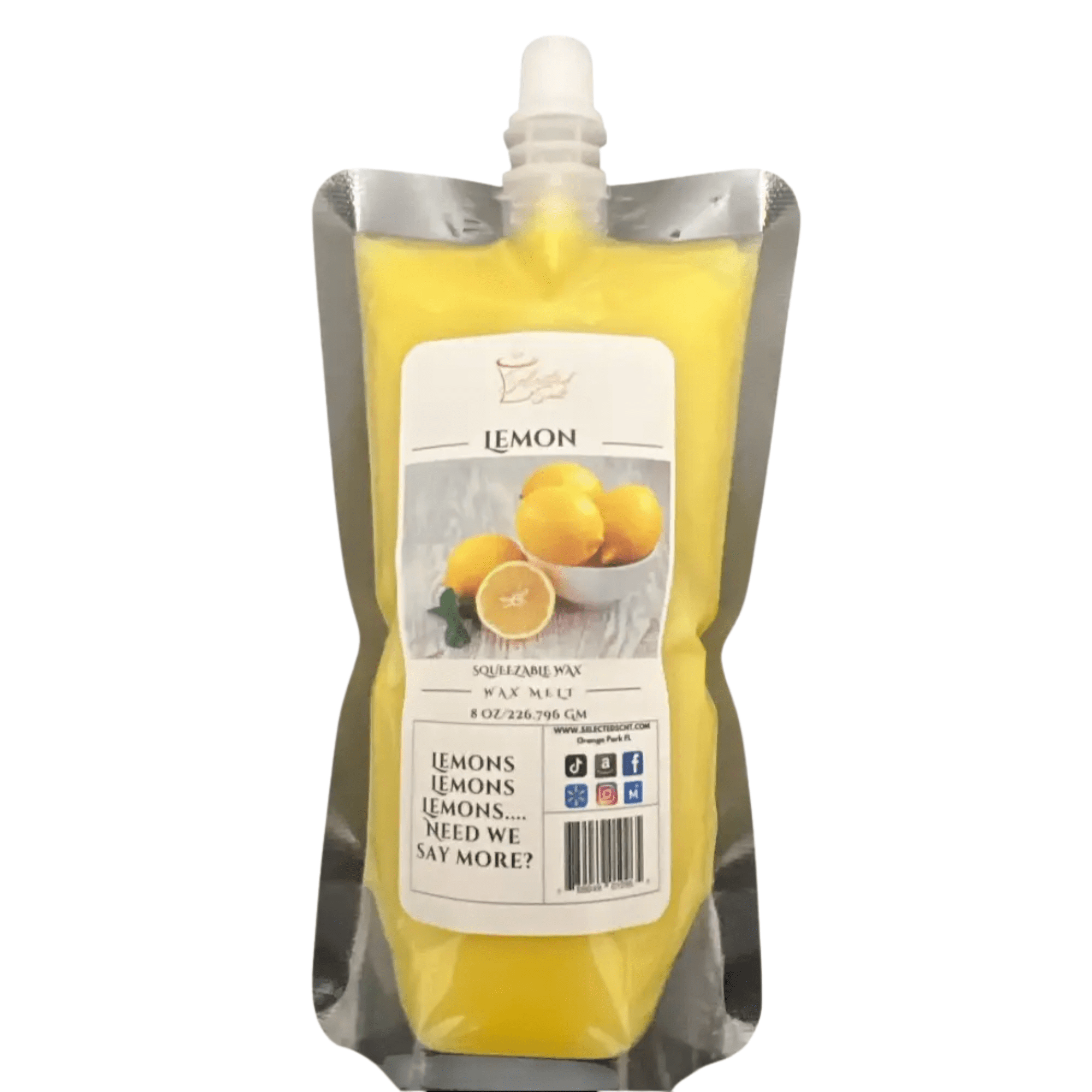 Lemon Squeezable Wax Melt Long Lasting Lemon Fragrance (8ounces ...