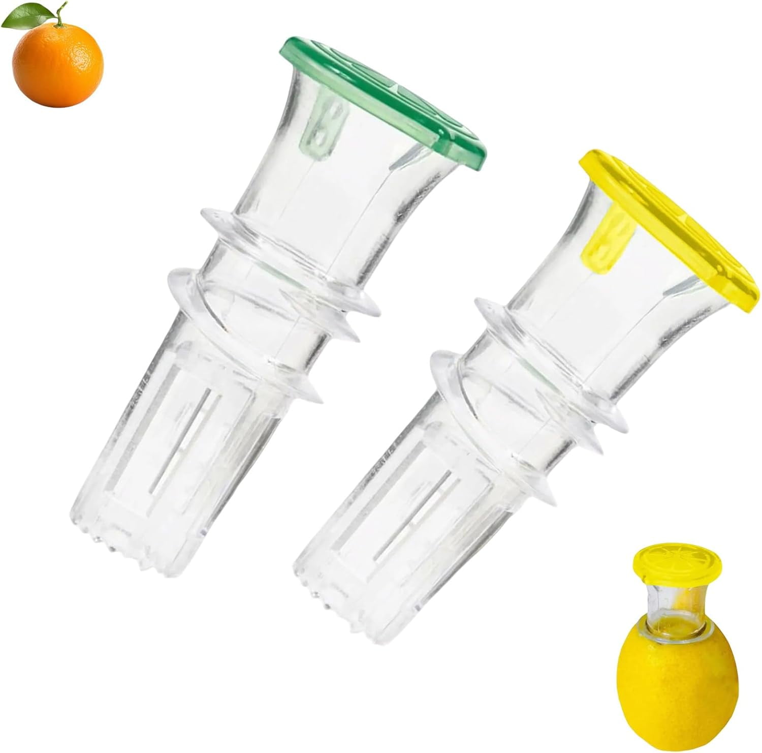Lemon Squeezer, 2-Pack Screw Top Manual Juicer with Pour Spout ...